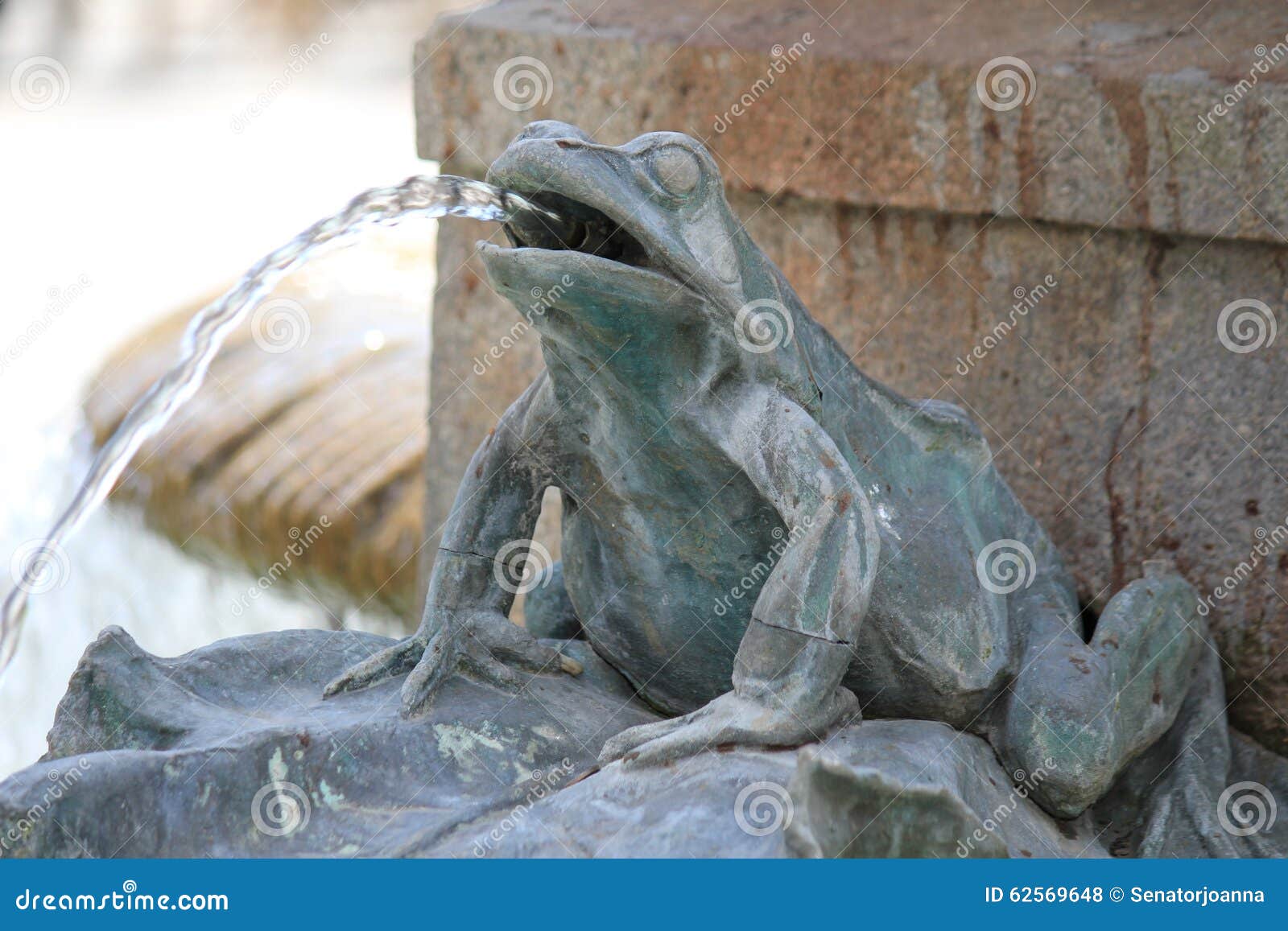 A Closeup Photo with Fountain in Shape of Frog Seen in Copenhagen ...