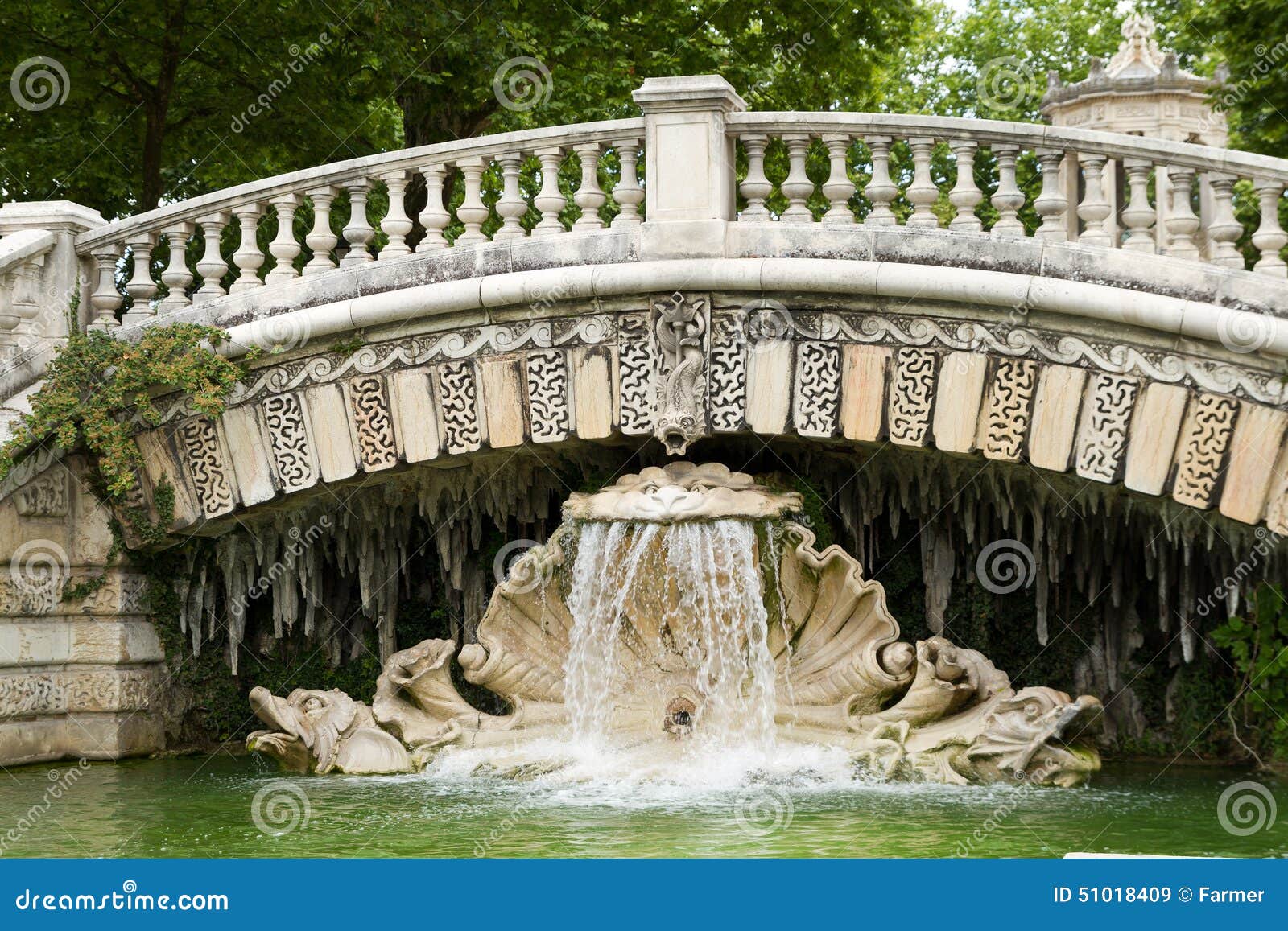 Fountain of Darcy Park in Dijon Stock Image - Image of dijon, turquoise ...