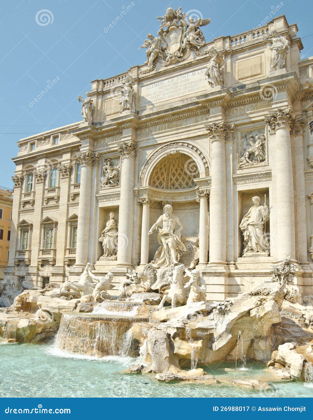 Fountain di Trevi stock image. Image of italian, fountain - 26988017