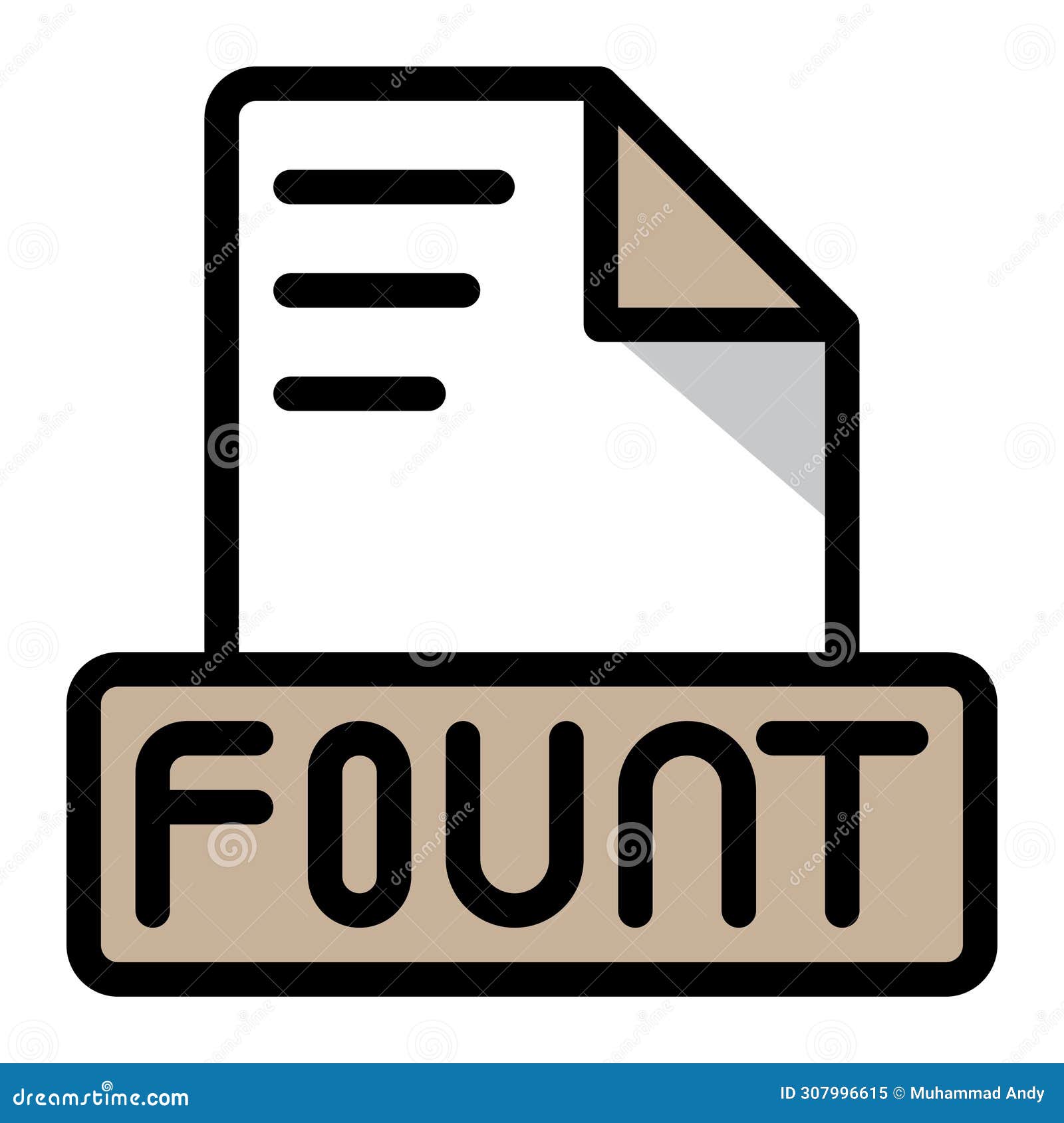 Fountain File Icon Colorful Style Design. Document Format Text File ... Fountain File Icon Colorful Style Design. Document Format Text File ...