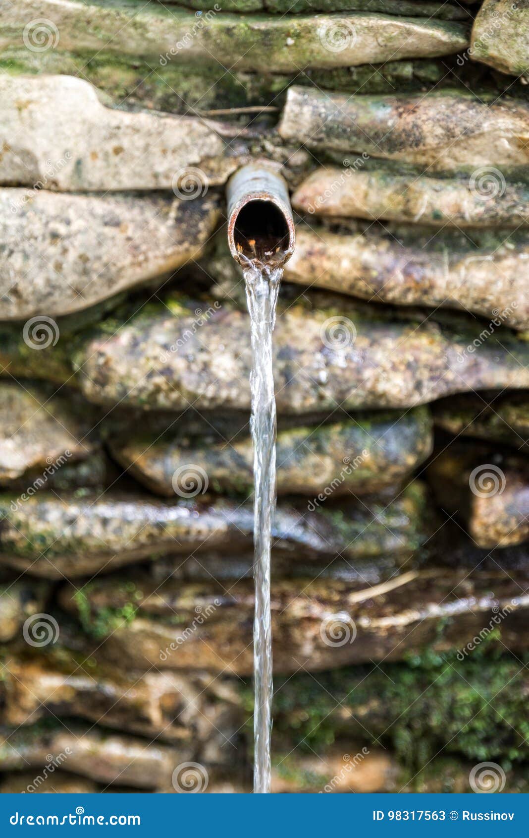 Fountain in Forest stock image. Image of austria, fountain - 98317563