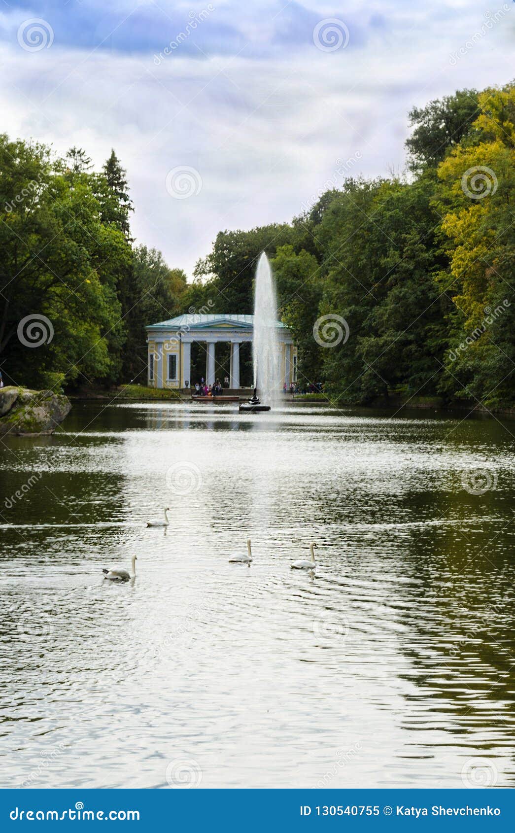 Fountain in the Form of a Snake in the Water Stock Image - Image of ...