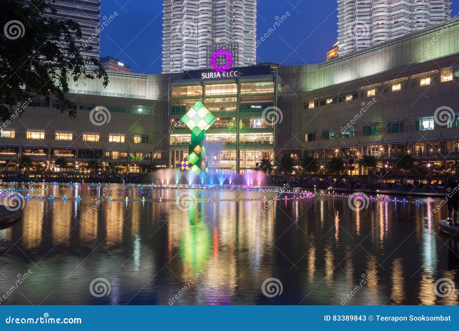 Fountain in Front of Suria KLCC Editorial Stock Photo - Image of city ...