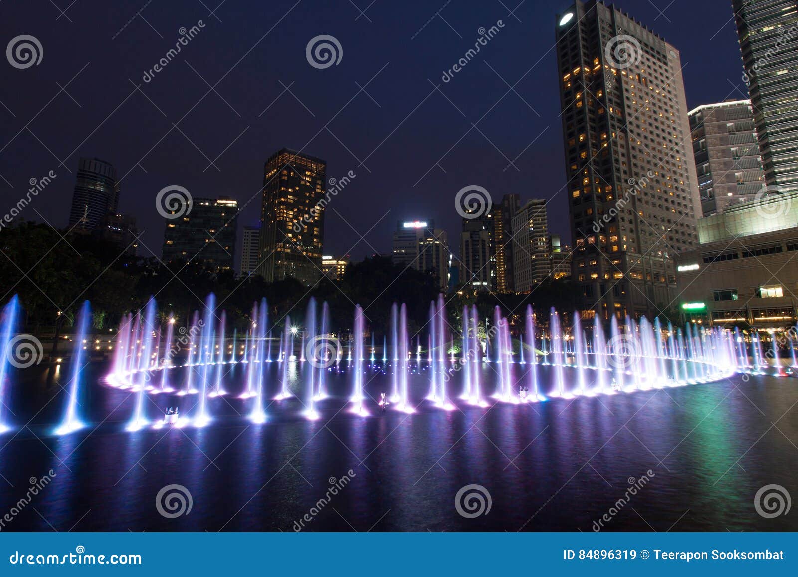 Fountain in Front of Suria KLCC in Kuala Lumpur, Malaysia. Editorial ...