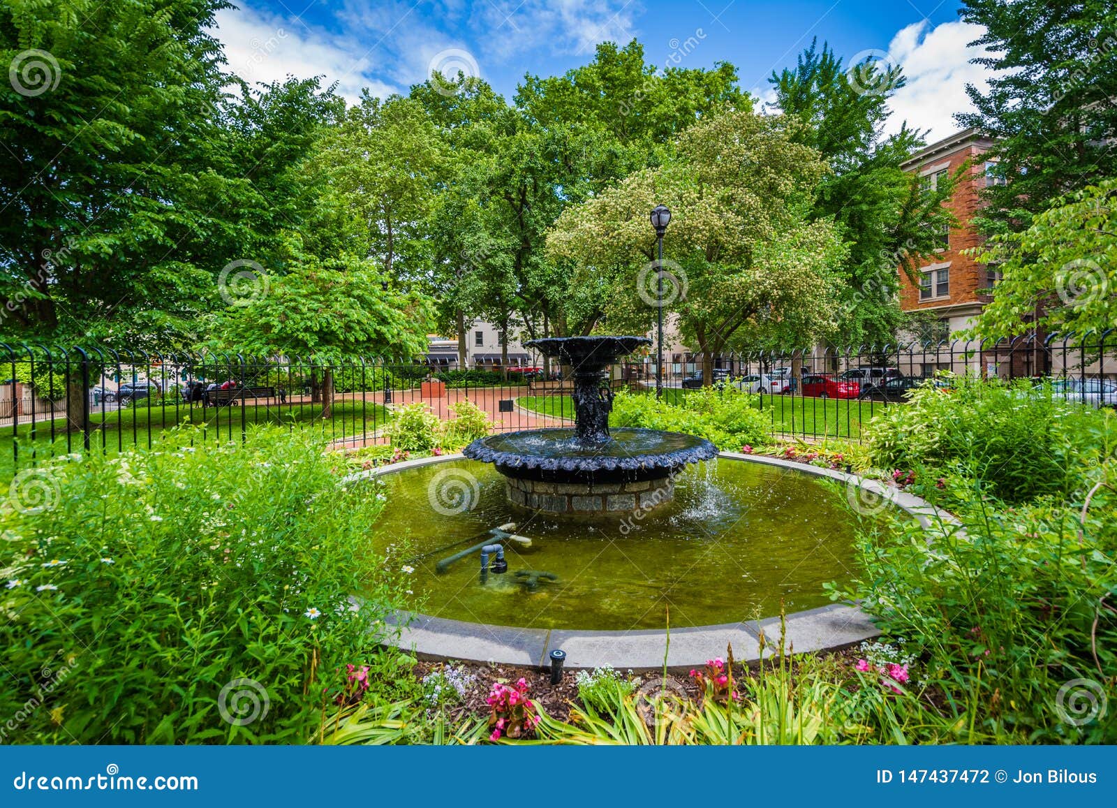 Fountain and Gardens at Filter Square, in Philadelphia, Pennsylvania ...