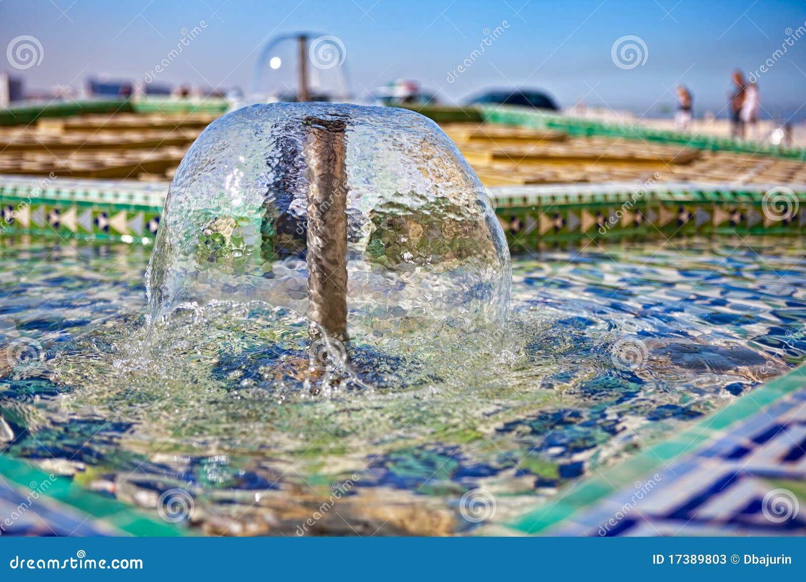 Fountain Hassan II Mosque stock image. Image of fountain - 17389803