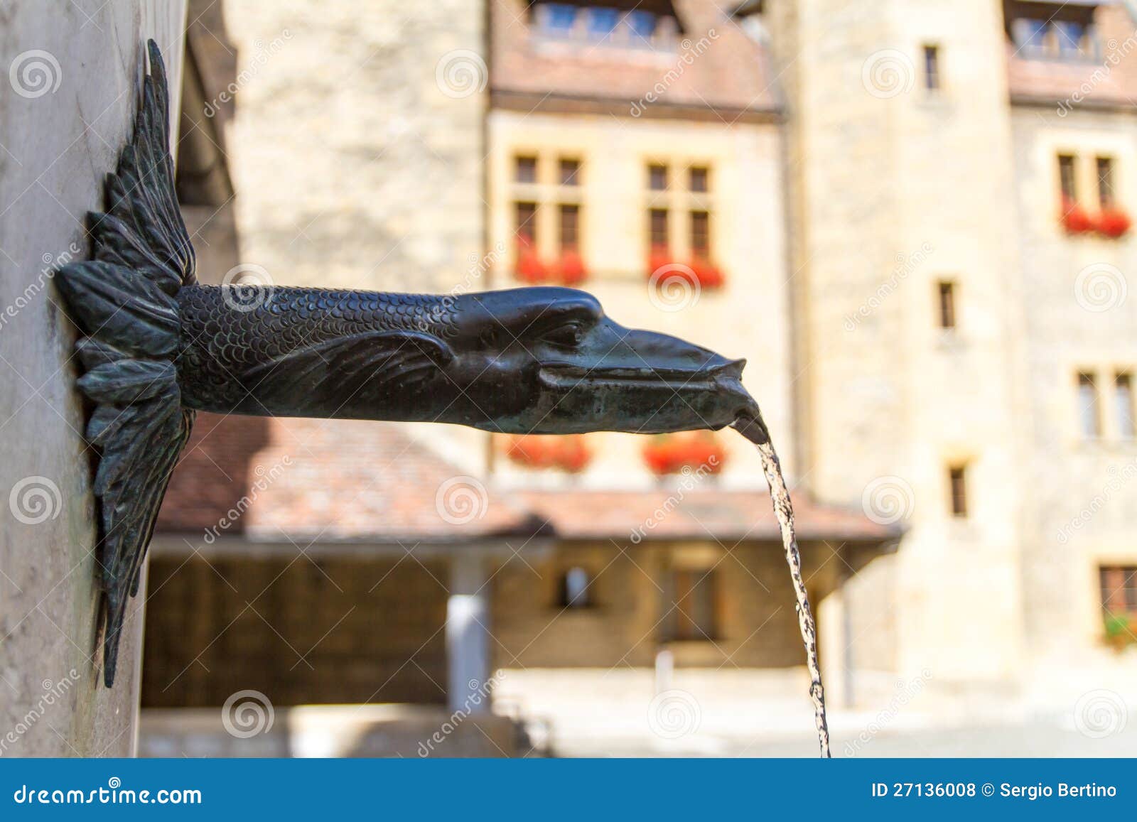 Fountain.Head Of The Dragon. Stock Photo | CartoonDealer.com #5563110