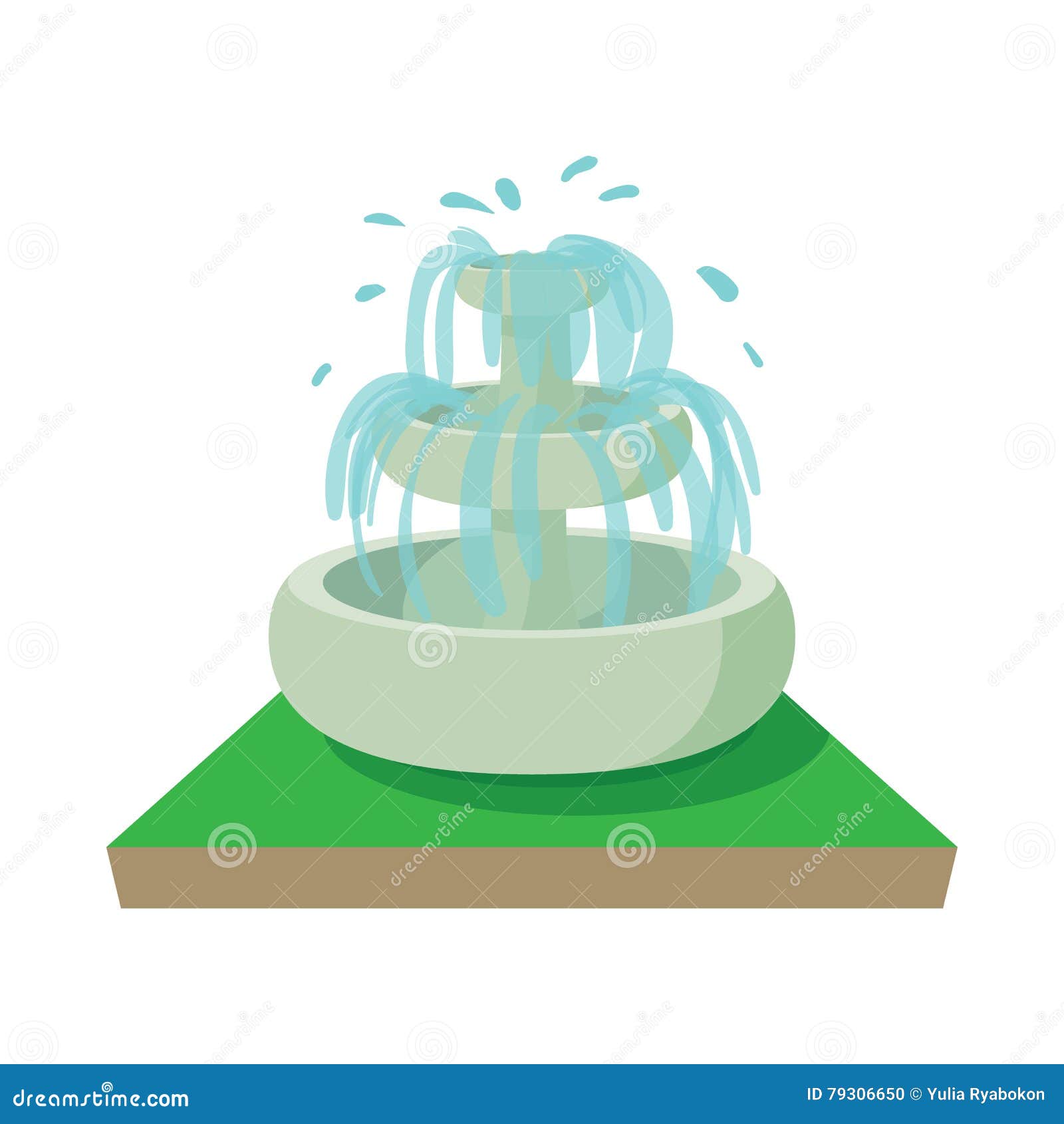 Fountain Icon, Simple Style Vector Illustration | CartoonDealer.com ...