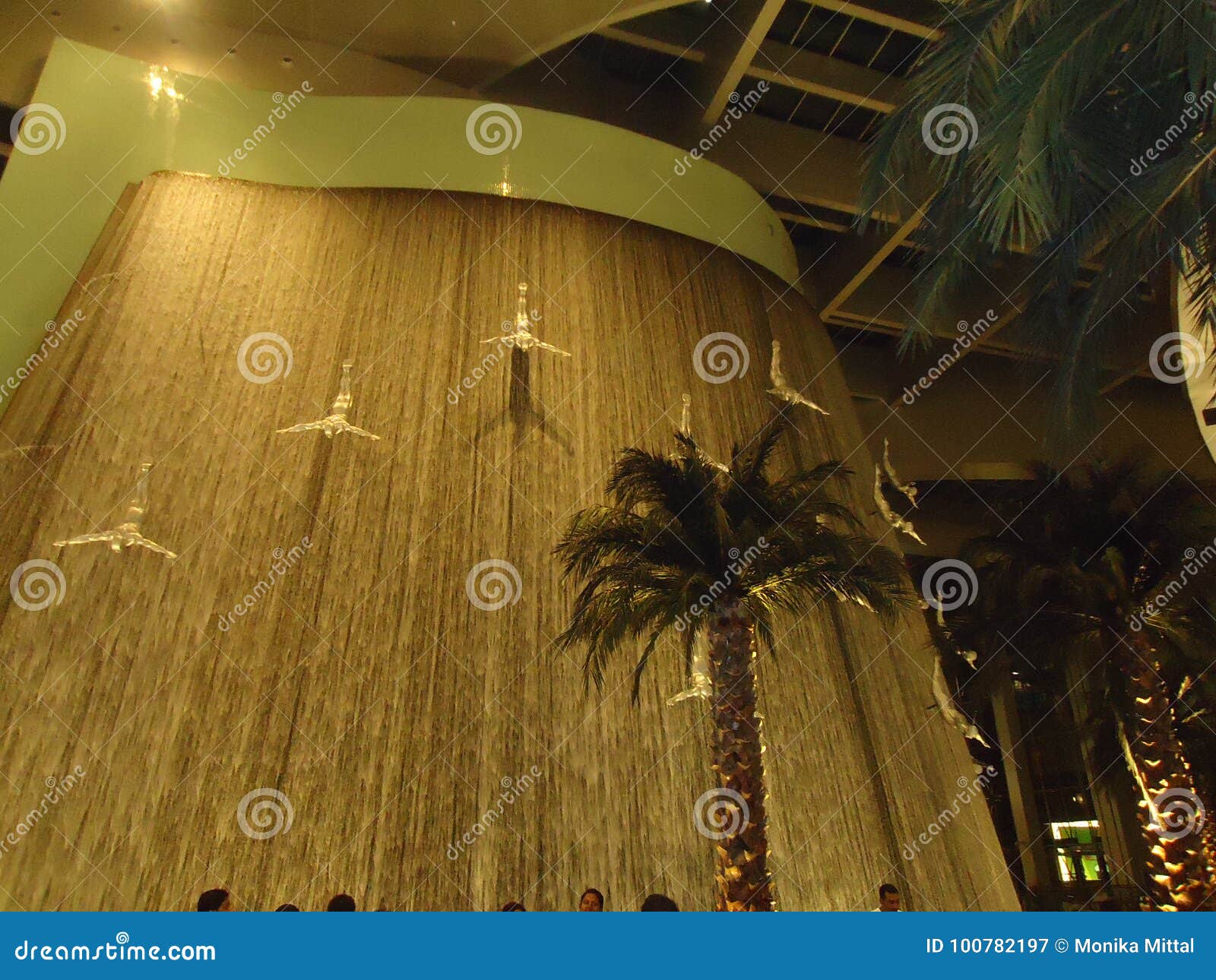 Fountain inside dubai mall editorial photography. Image of april ...