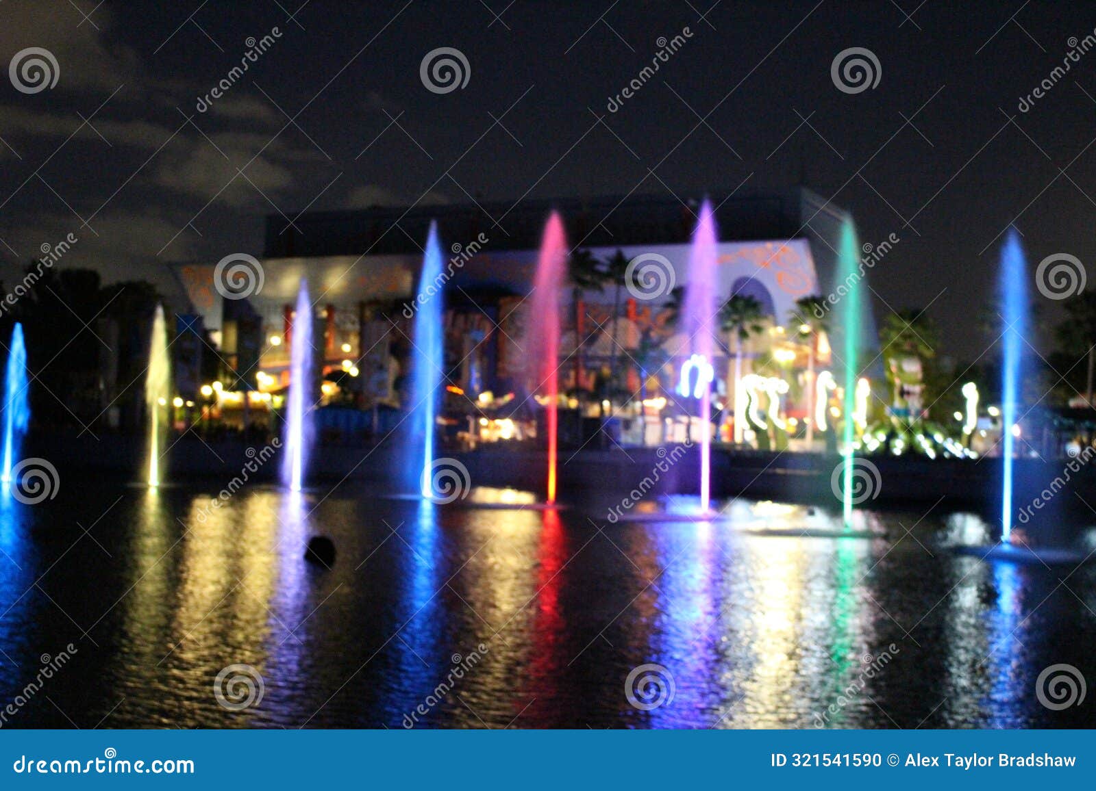 Fountain Light Show stock photo. Image of florida, fountain - 321541590