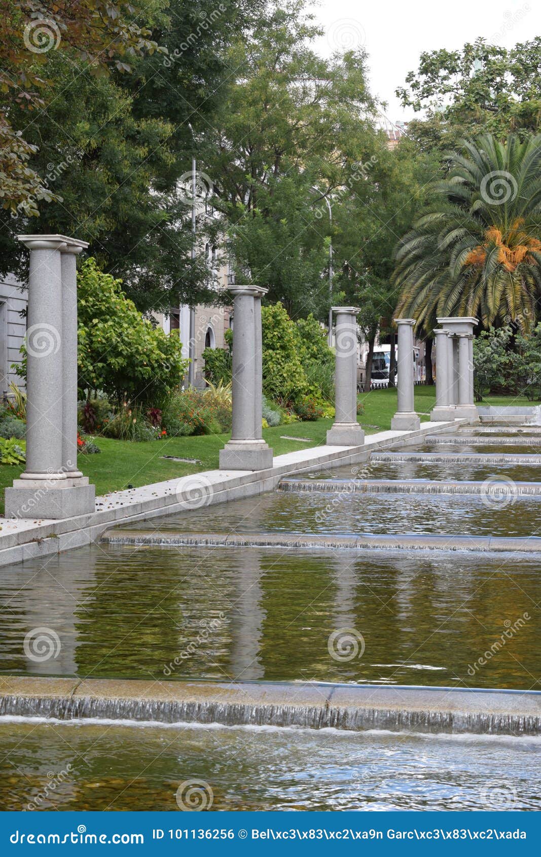 Fountain stock photo. Image of watering, nature, stone - 101136256