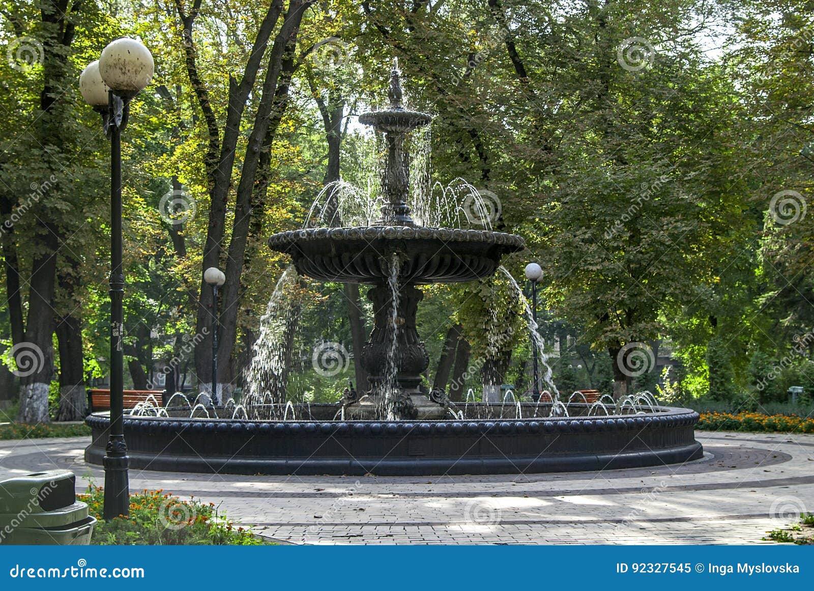 Fountain Mariinsky Park Kiev Ukraine Stock Image - Image of fountain ...