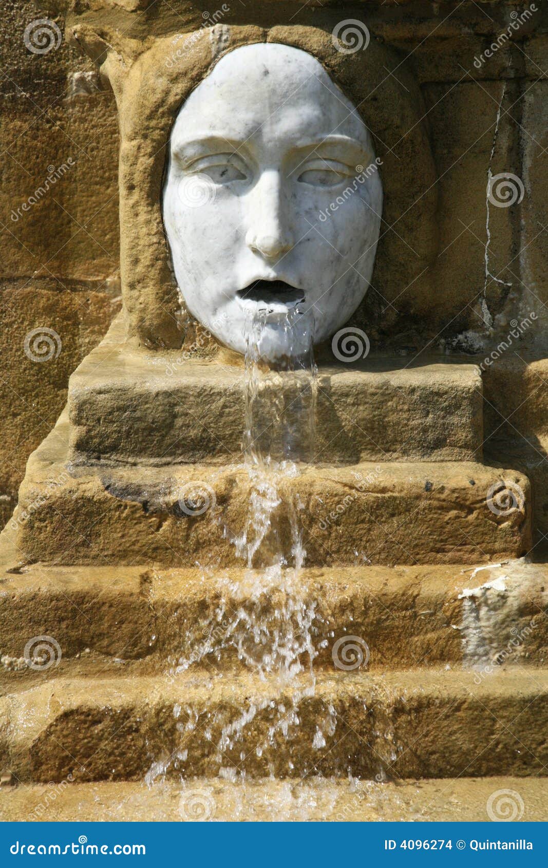 Fountain mask stock photo. Image of nose, spain, water - 4096274