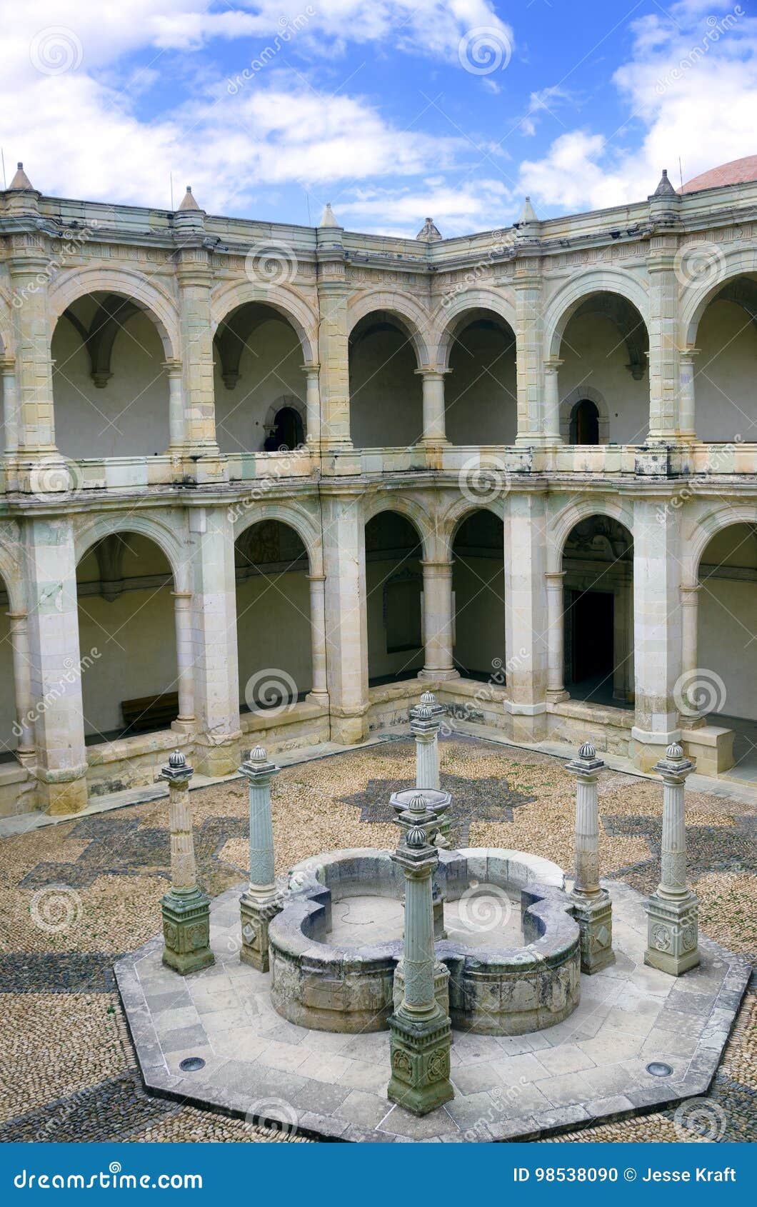 Fountain in a Monastery in Oaxaca Stock Photo - Image of latin, domingo ...