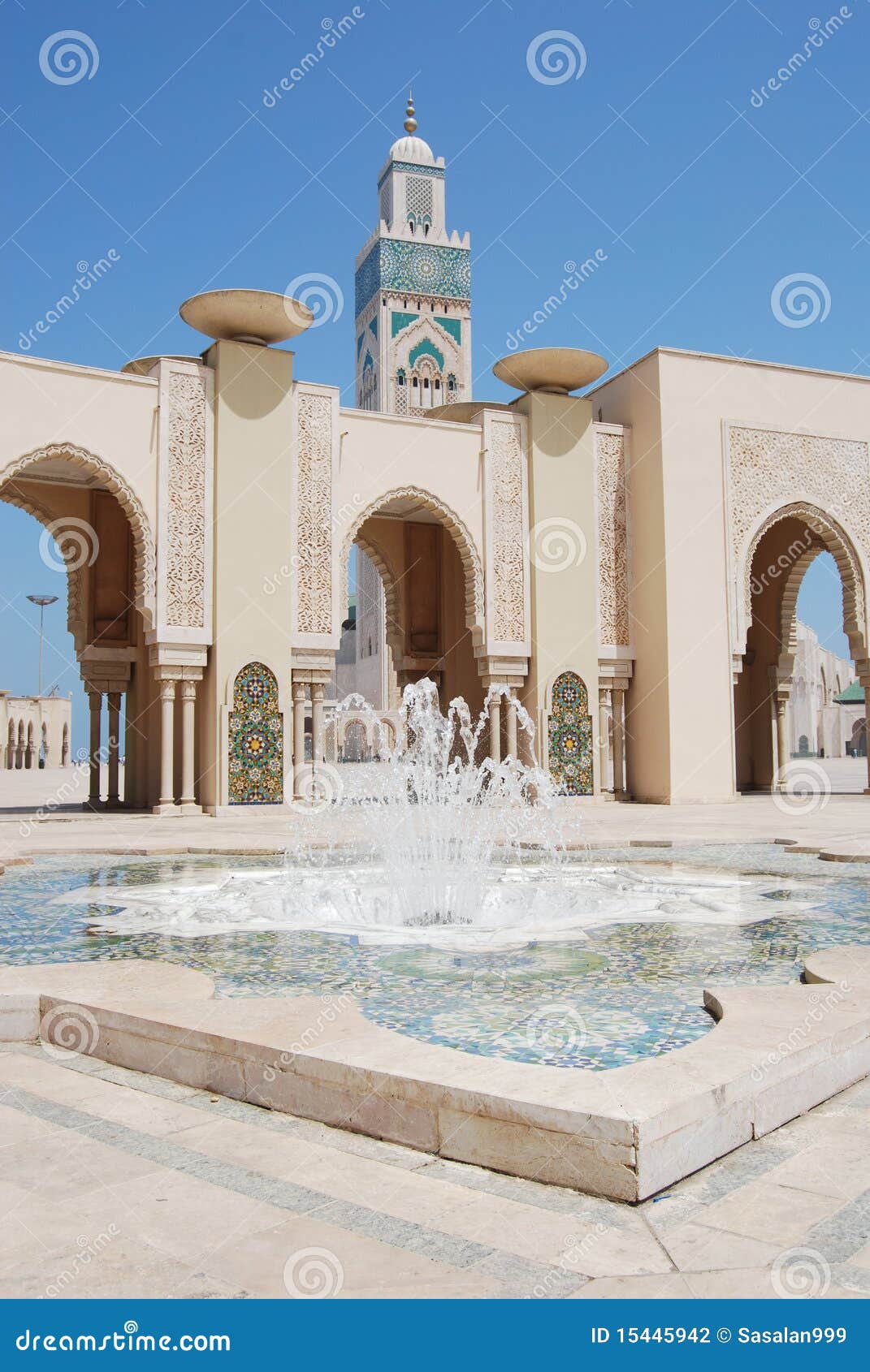Fountain at Mosque stock photo. Image of decorative, tall - 15445942