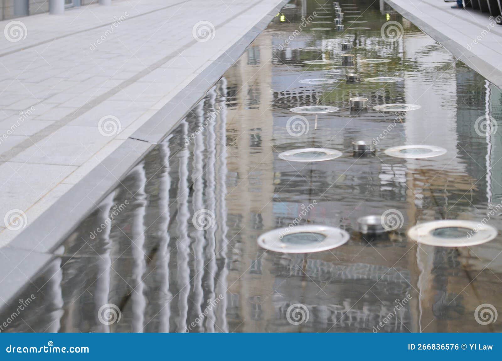 A Fountain and Office, at the Outdoor Editorial Photo - Image of hotel ...