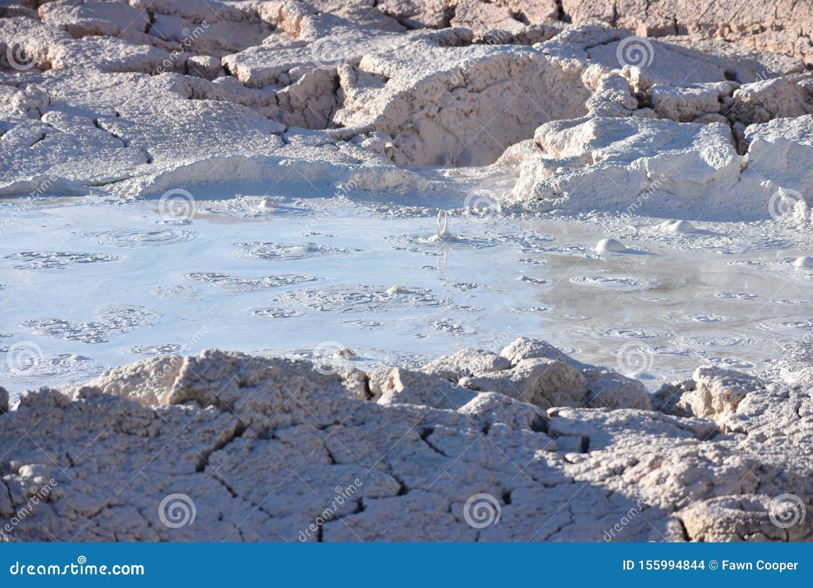 Fountain Paint Pot Boiling and Flinging Mud, Yellowstone National Park ...