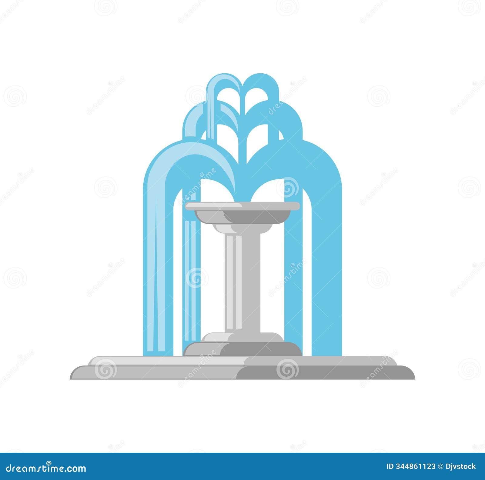 Fountain In The Park Fantasy Swimming Pool With A Waterfall Of Magic ...