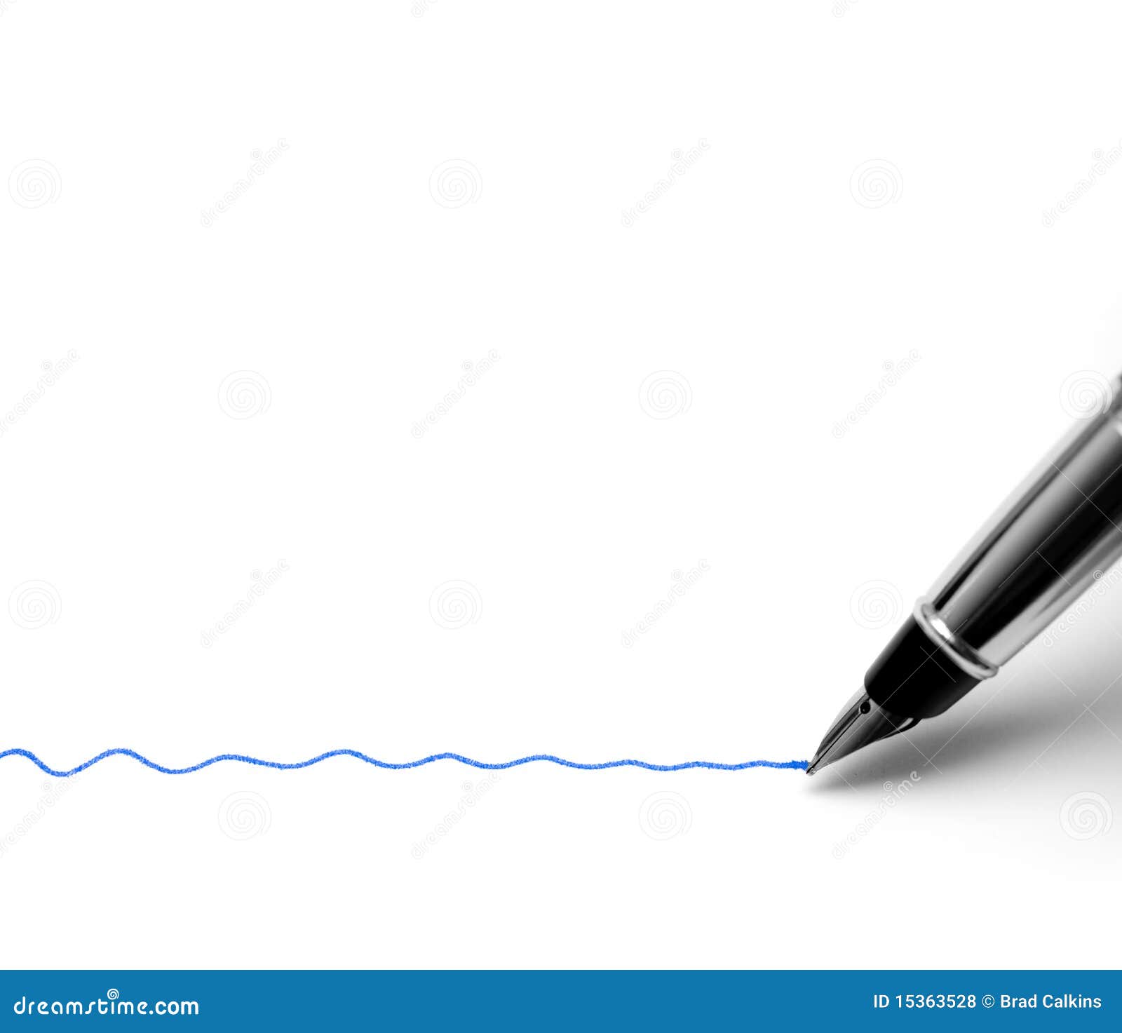 Fountain pen stock photo. Image of write, underline, squiggle - 15363528