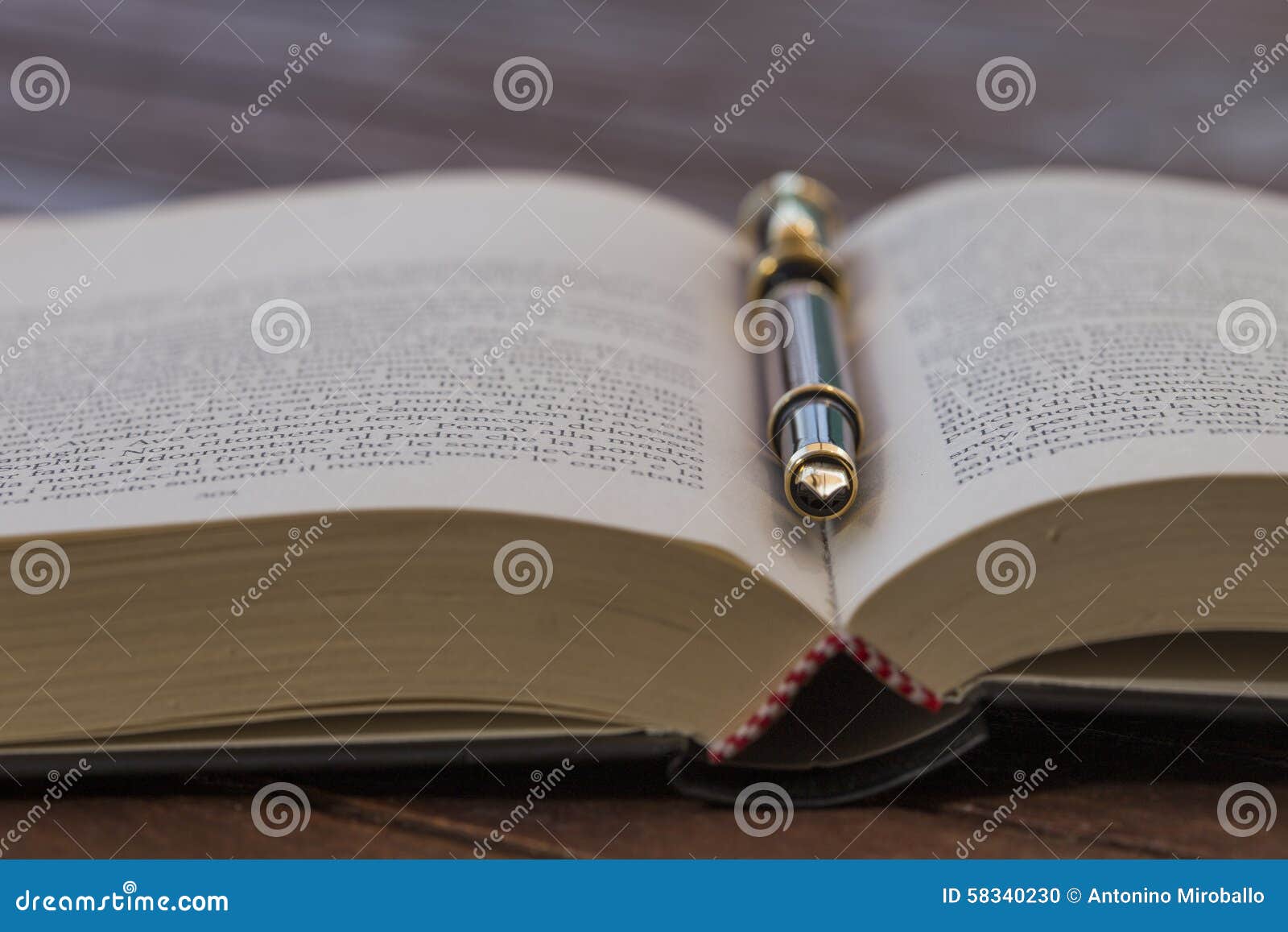 Fountain pen on book stock photo. Image of opened, novel - 58340230