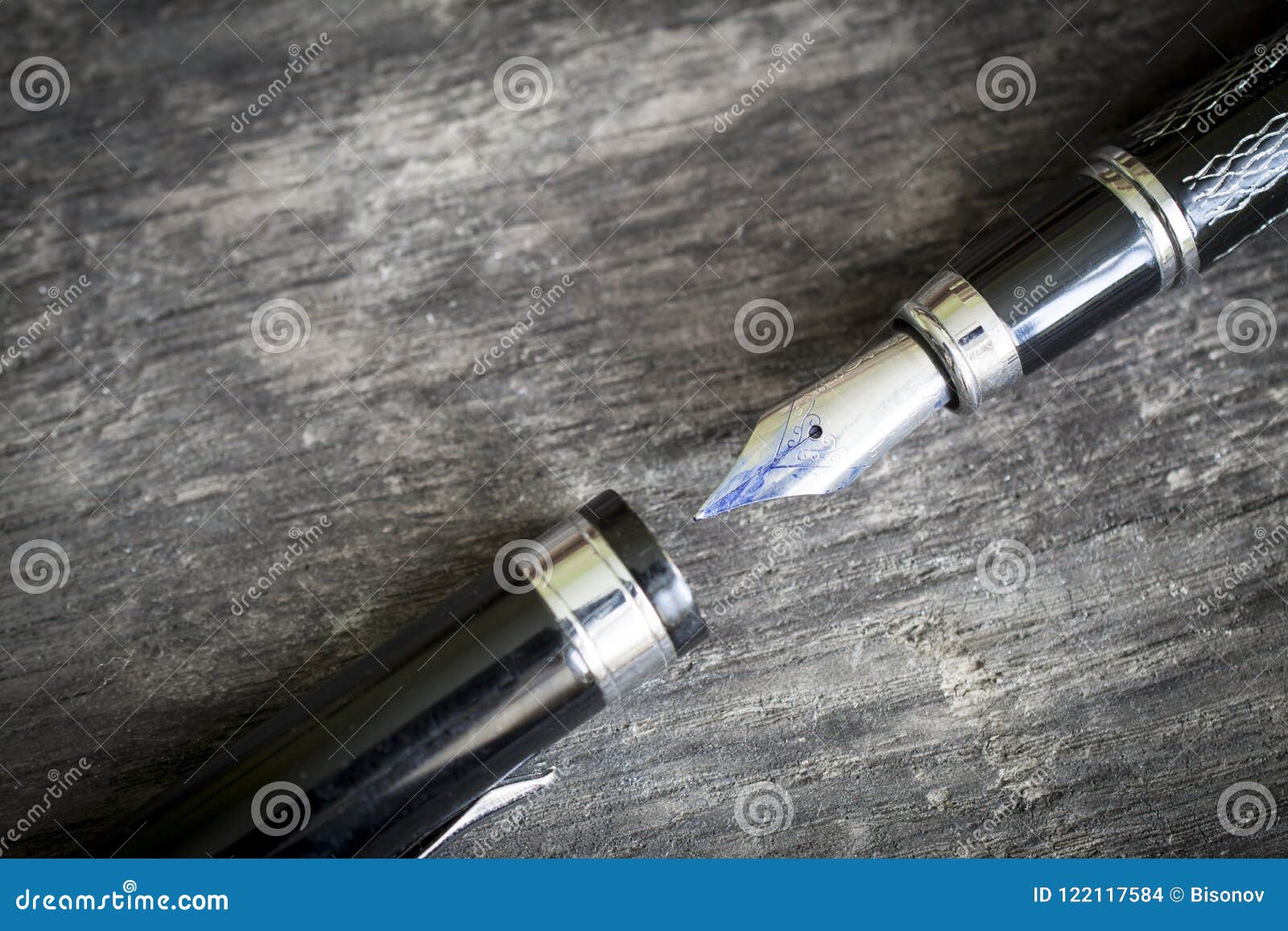 Fountain Pen Close-up on on the Table Stock Photo - Image of agreement ...