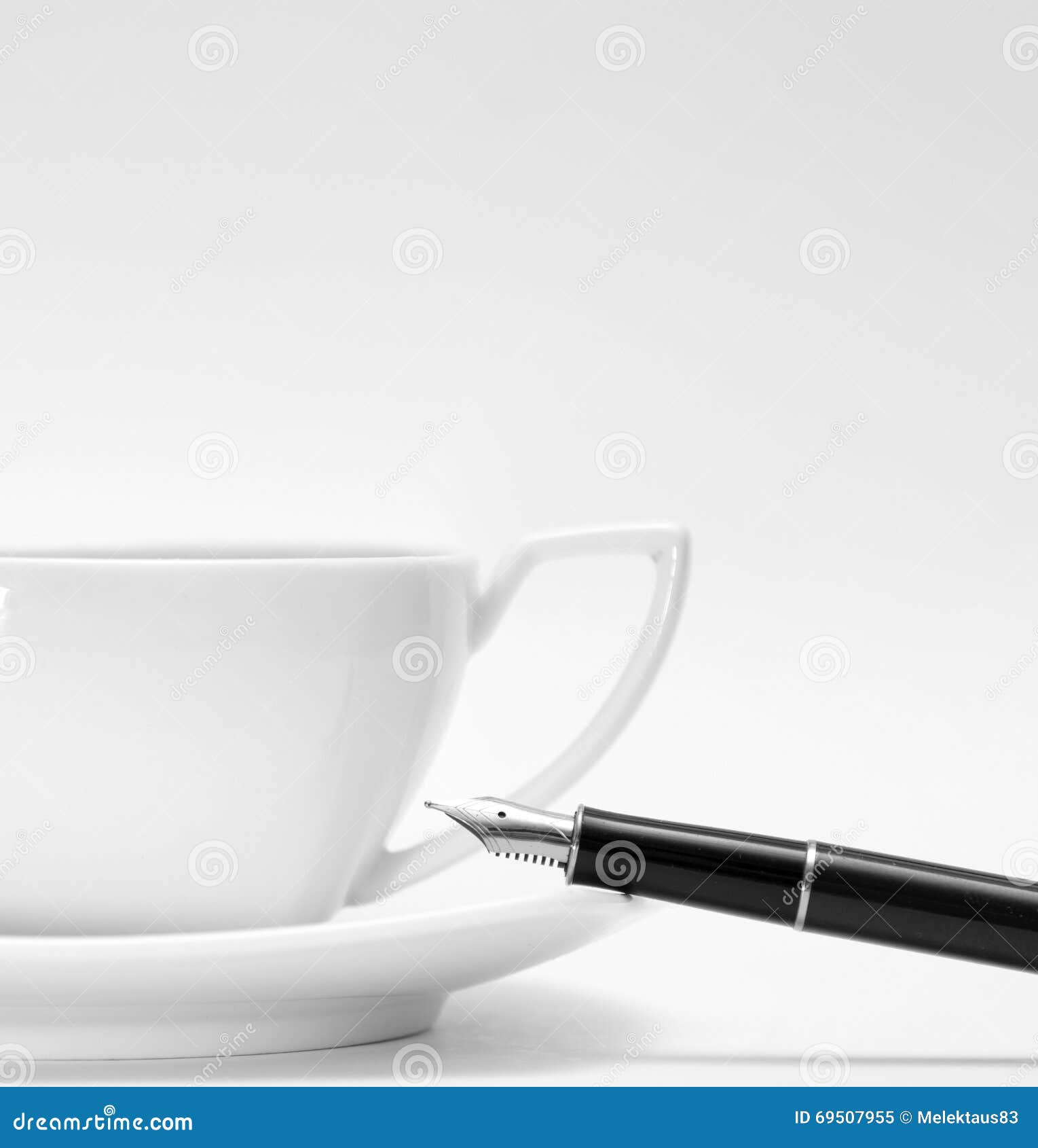 Fountain pen and coffee stock image. Image of people - 69507955