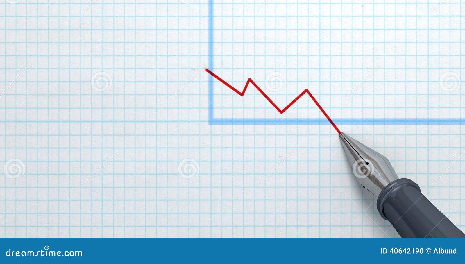 Fountain Pen Drawing Increasing Graph Stock Photography | CartoonDealer ...