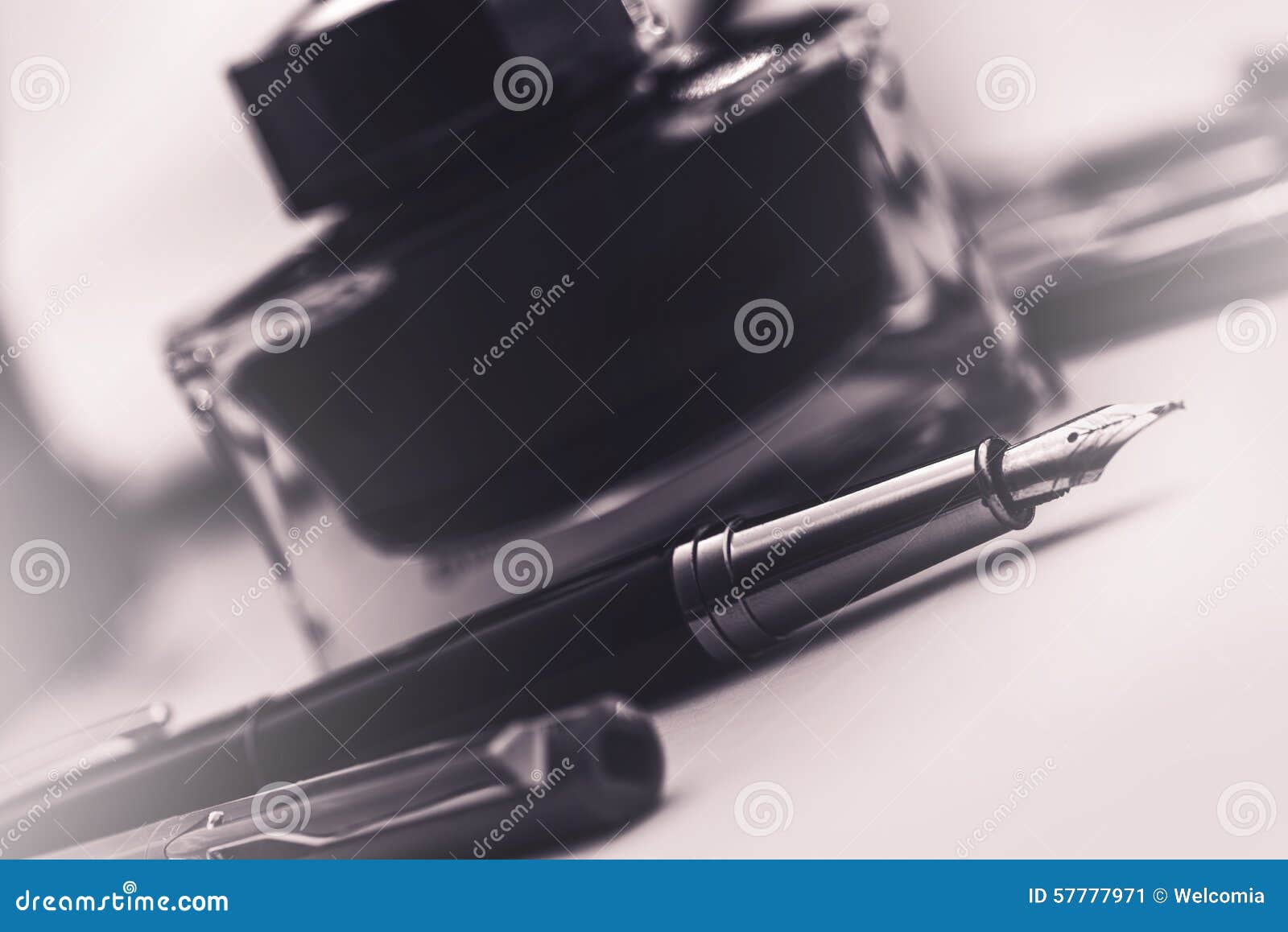 Fountain Pen and Ink stock image. Image of misc, object - 57777971