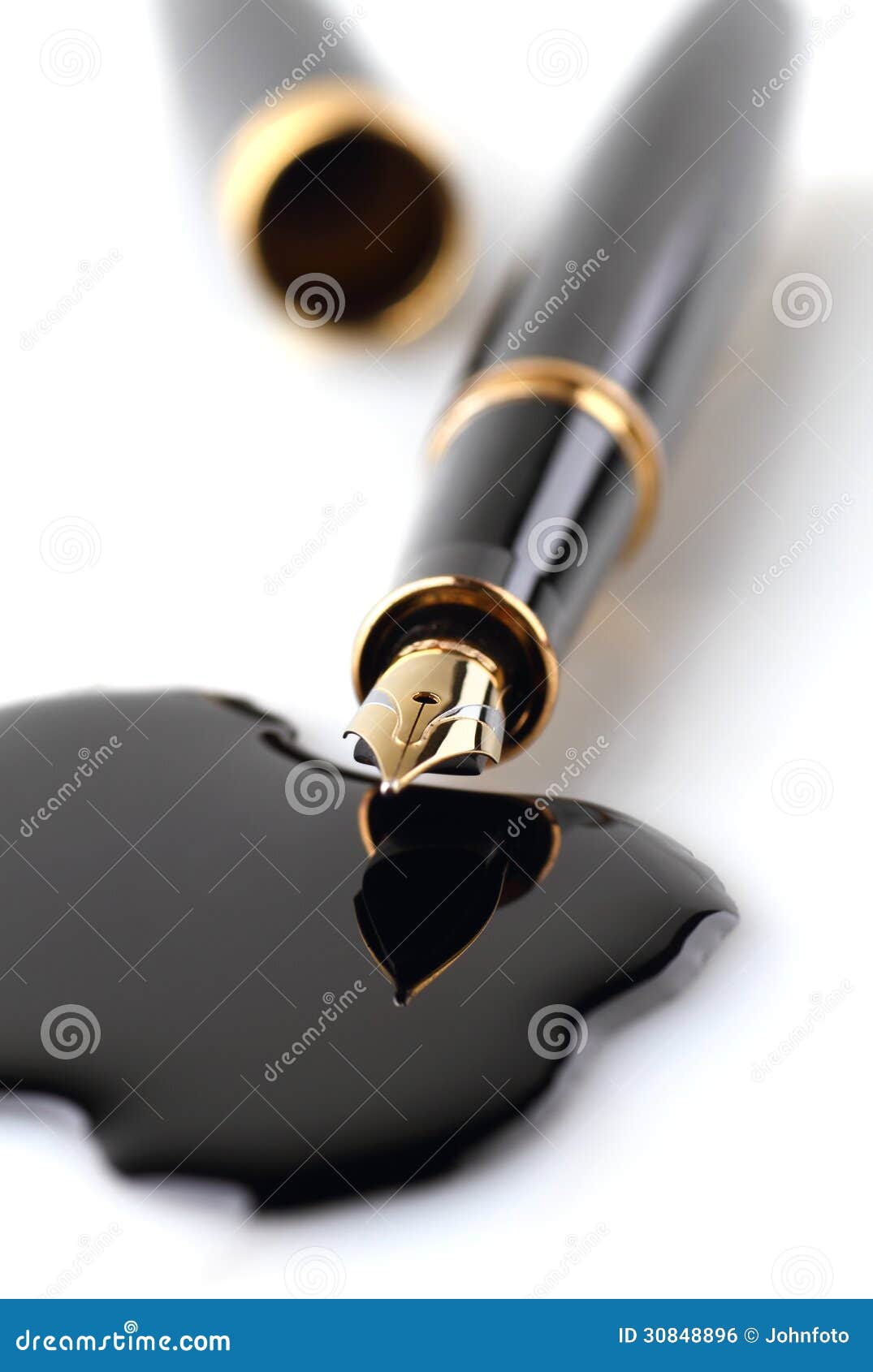 Fountain Pen And Ink Spots Royalty-Free Stock Photography ...