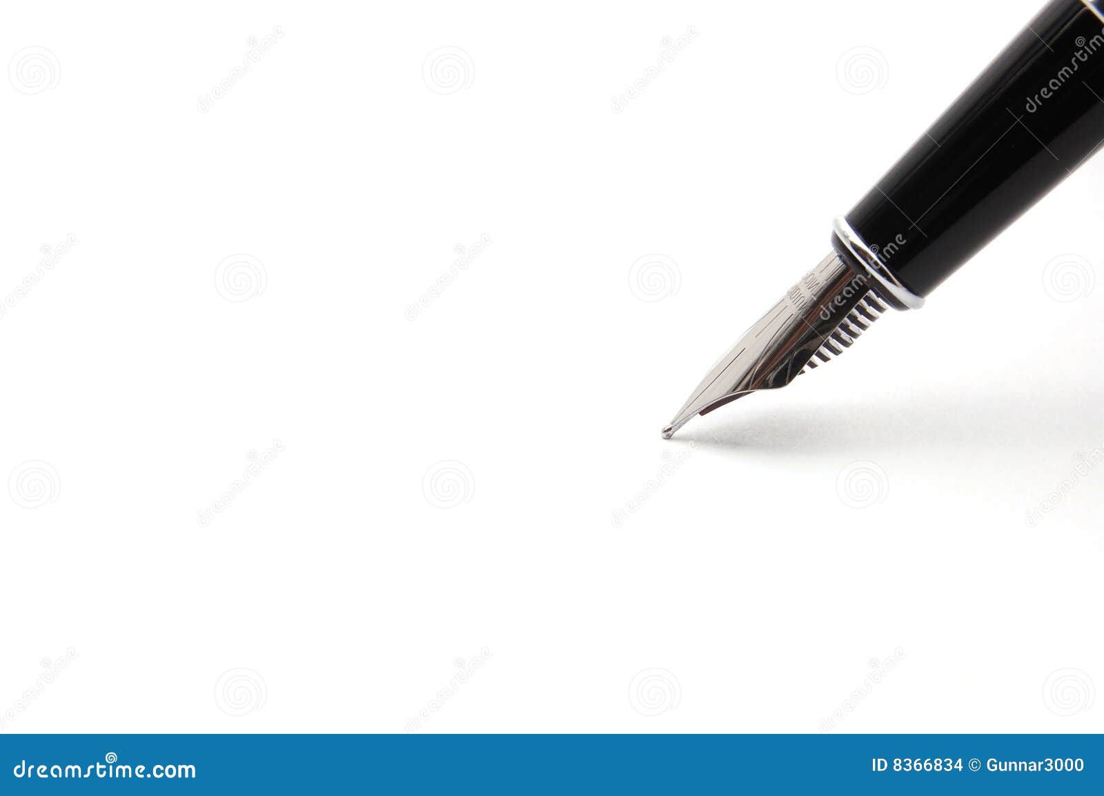 Fountain Pen Isolated on White Background Stock Photo - Image of ...