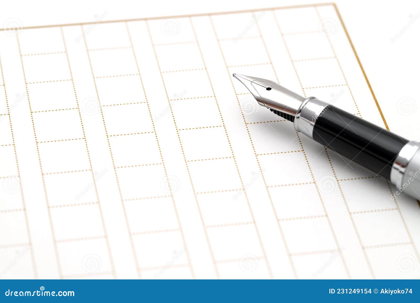 Manuscript Paper With Fountain Pen Royalty-Free Stock Photography ...