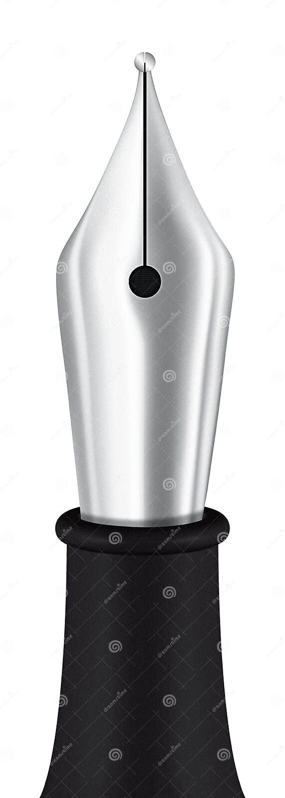 Fountain Pen Nib stock vector. Illustration of white - 25847156