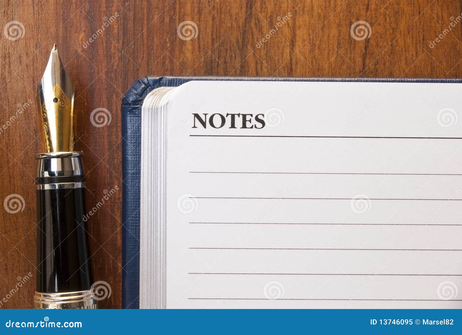 Fountain pen and notes stock image. Image of office, gold - 13746095