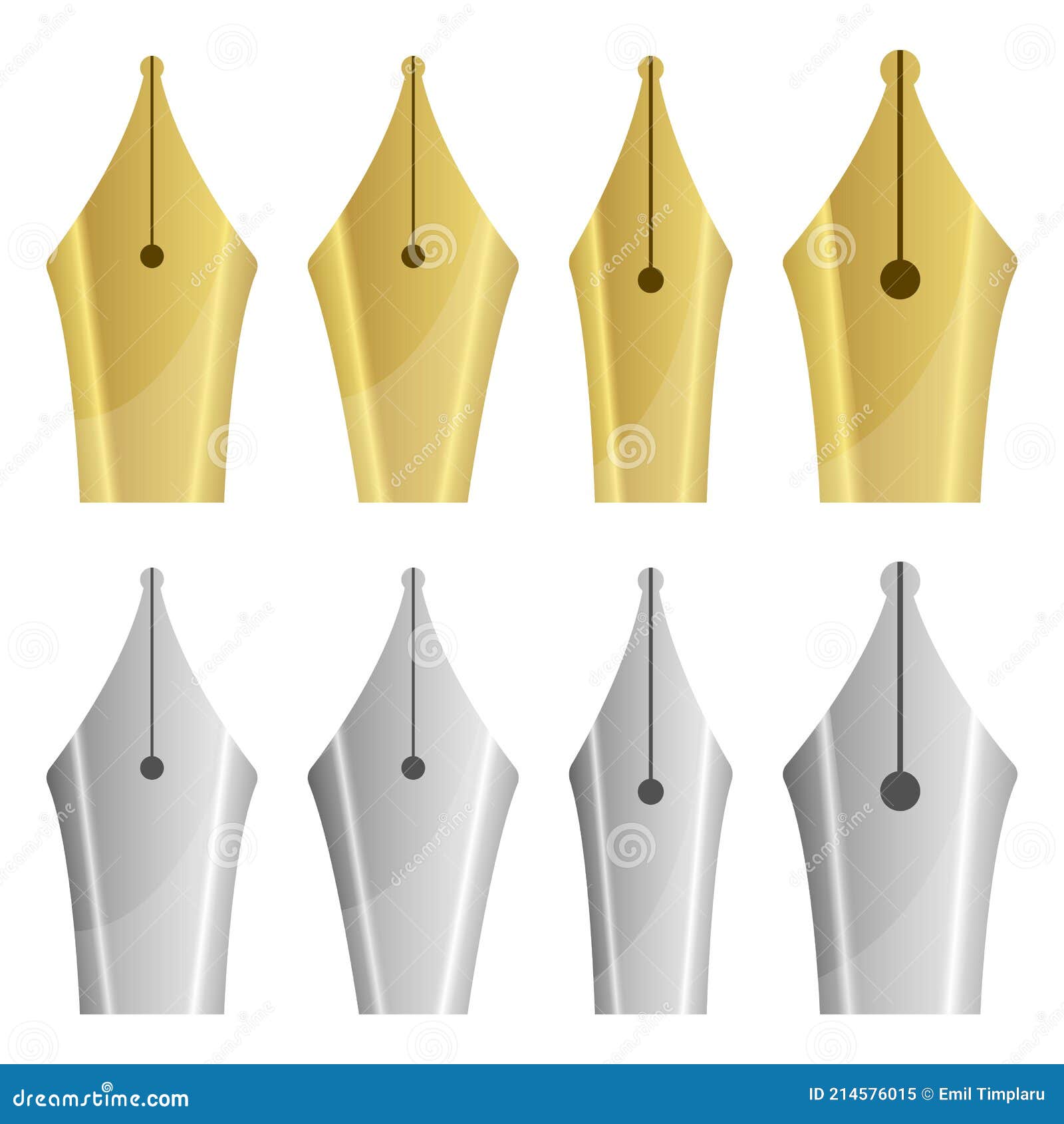 Fountain Pen Tip Vector Design Illustration Stock Vector - Illustration ...