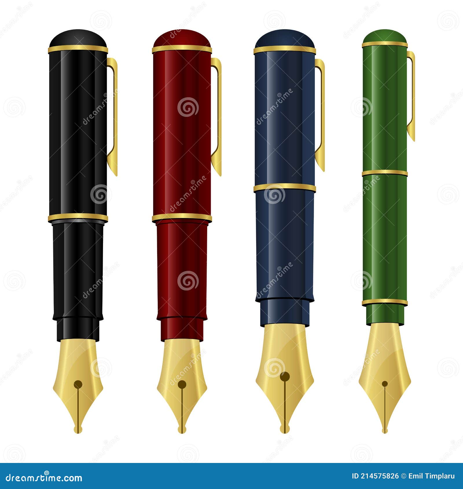 Fountain Pen Vector Design Illustration Stock Vector - Illustration of ...