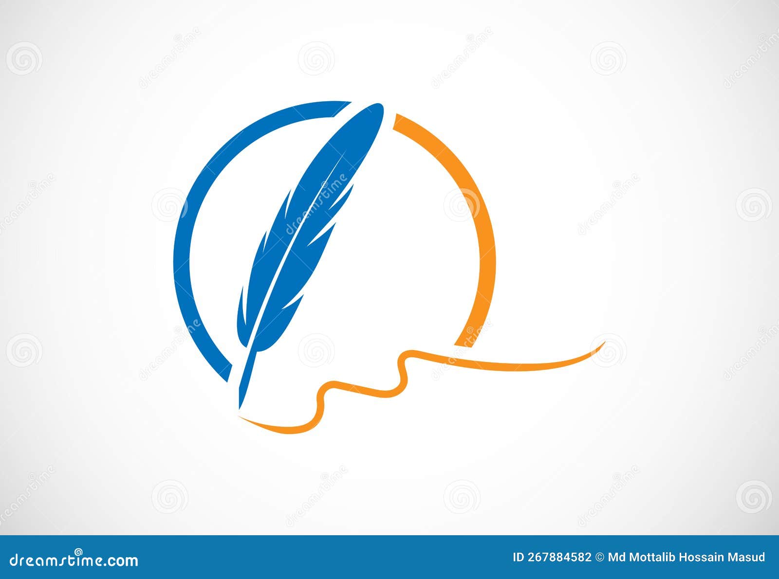 Writing Pen Logo Design, Vector Illustration Stock Illustration ...