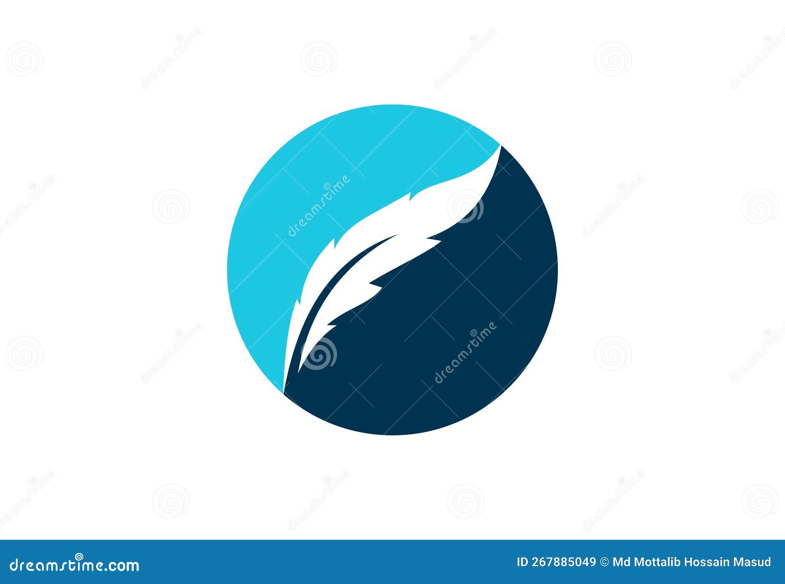 Writing Pen Logo Design, Vector Illustration Stock Illustration ...