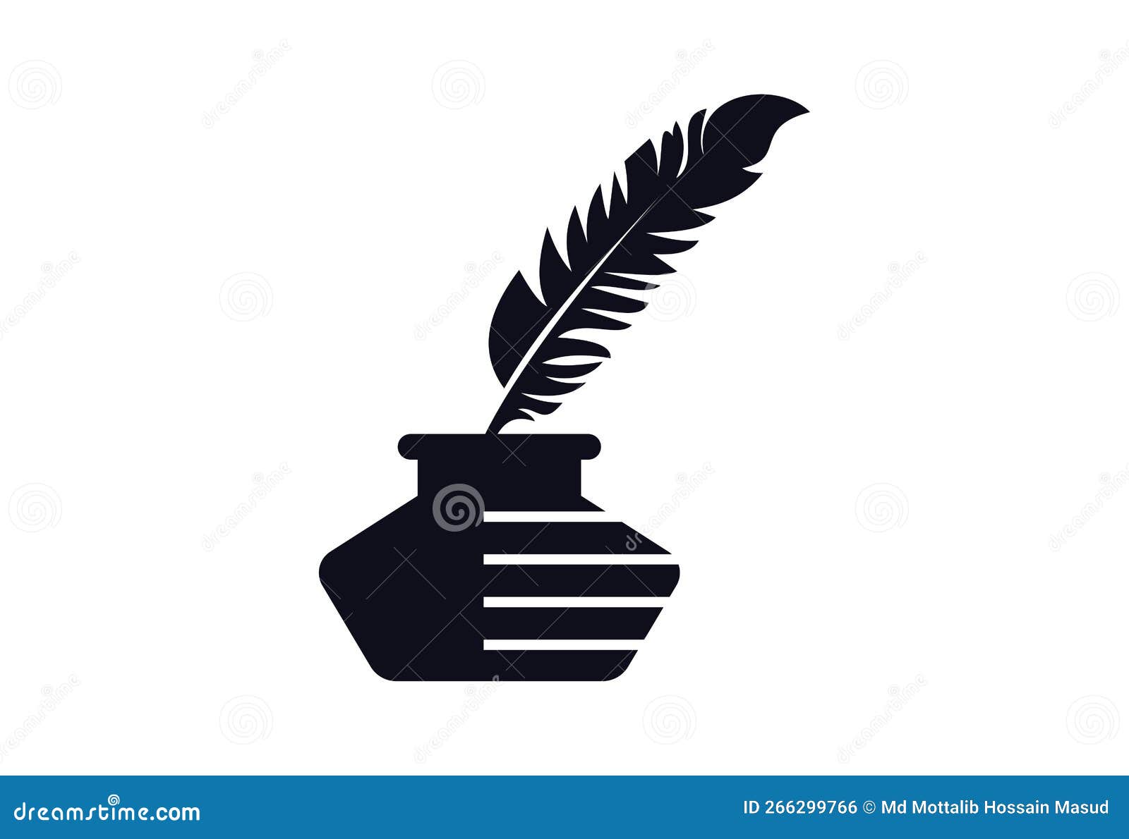 Pen Logo Design, Vector Illustration Stock Vector - Illustration of ...