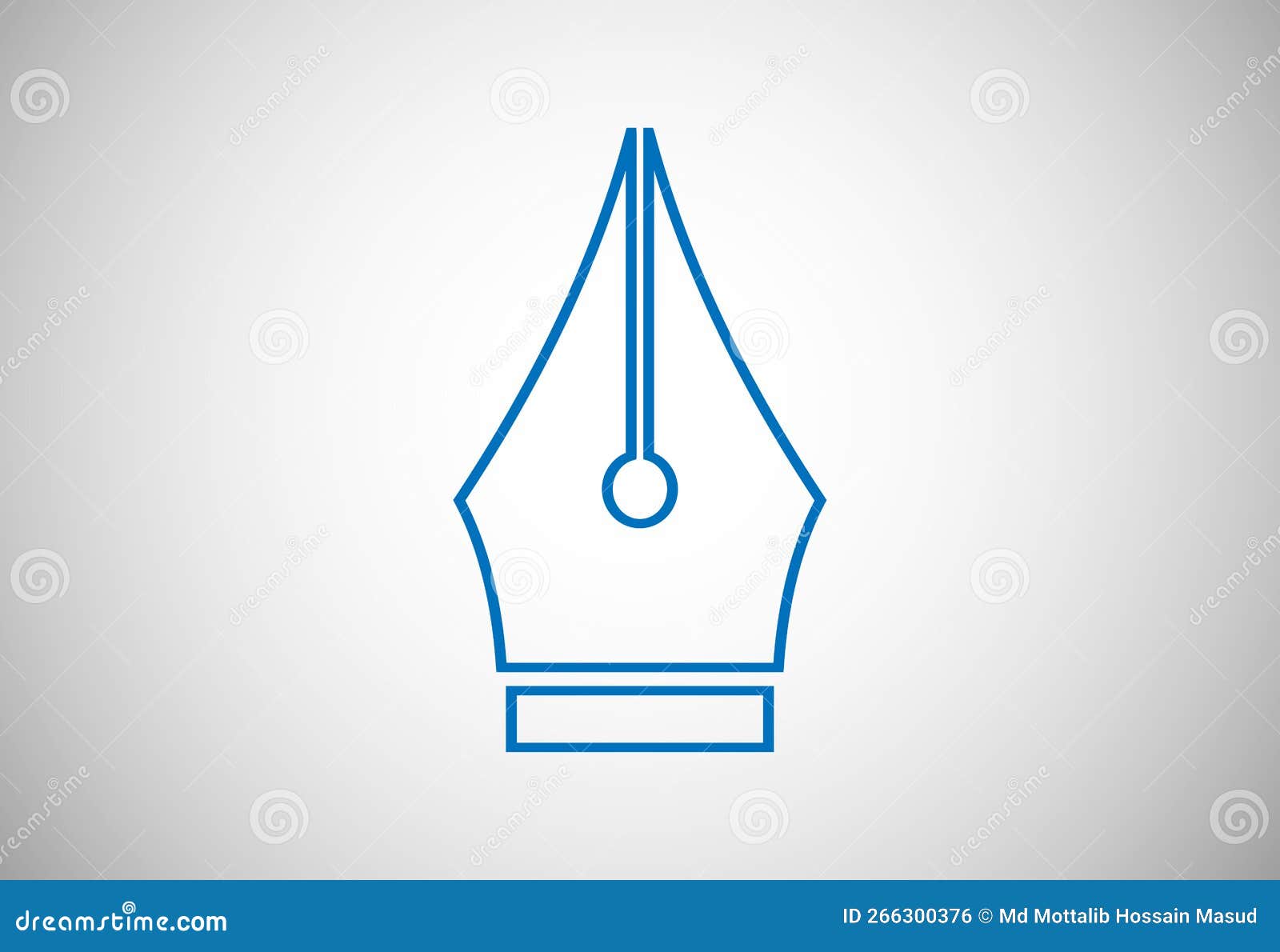 Pen Logo Design, Vector Illustration Stock Vector - Illustration of ...