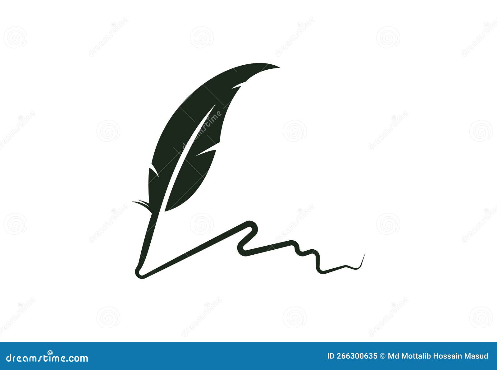 Pen Logo Design, Vector Illustration Stock Vector - Illustration of ...