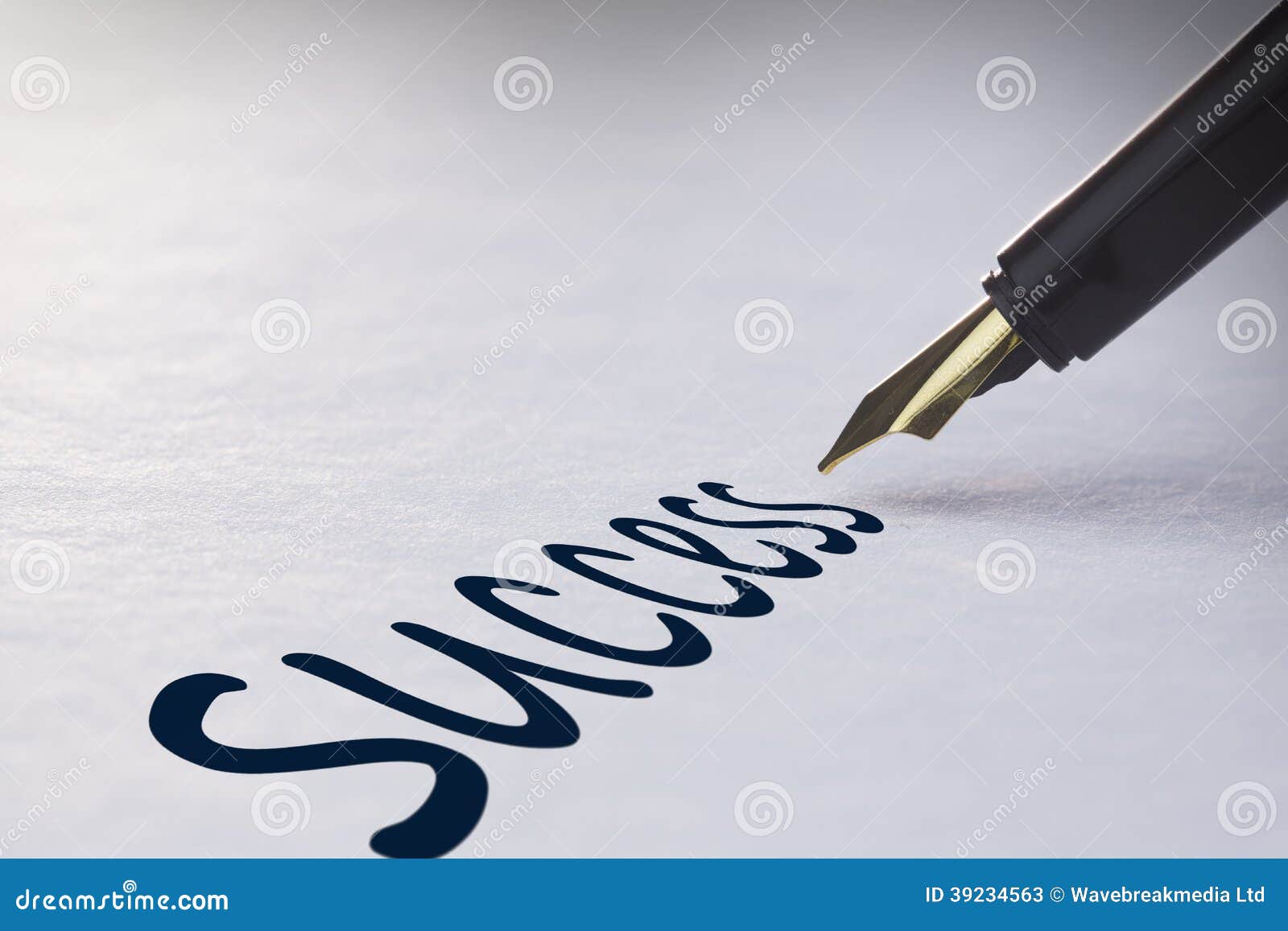 Fountain Pen Writing Success Stock Image - Image of text, success: 39234563