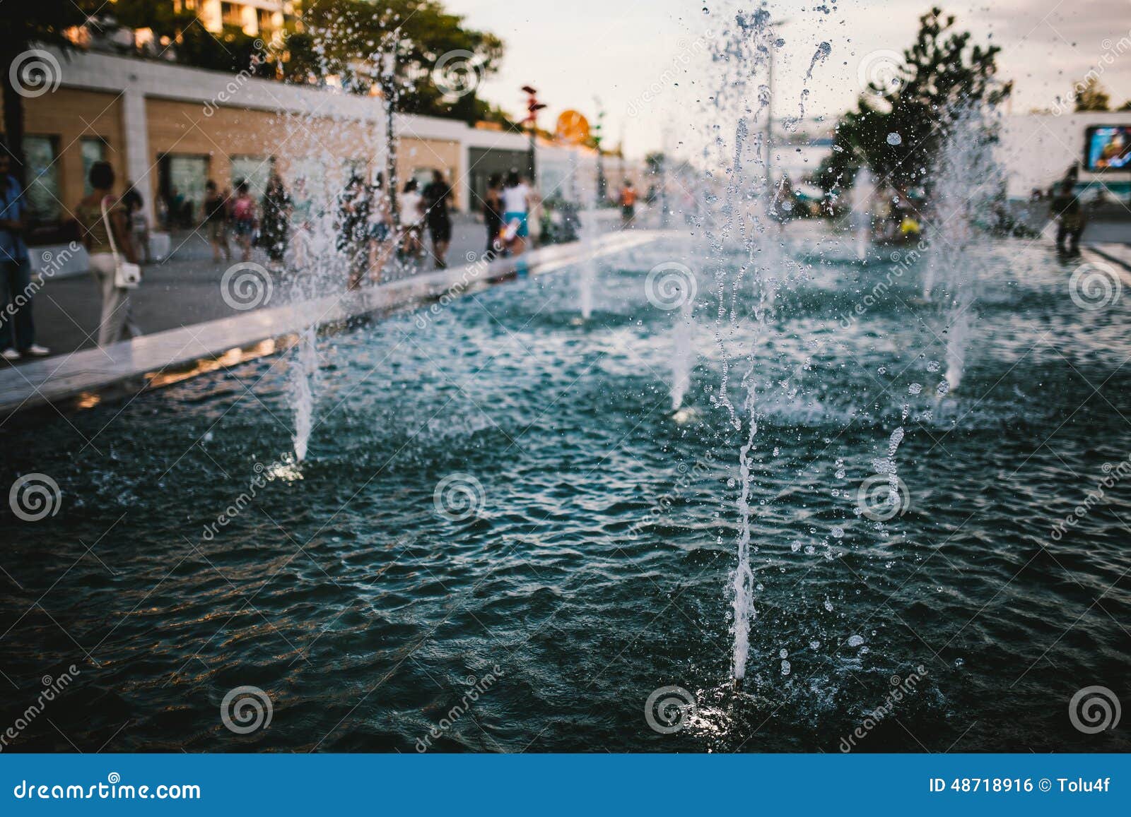 Fountain stock photo. Image of spume, glitter, odessa - 48718916