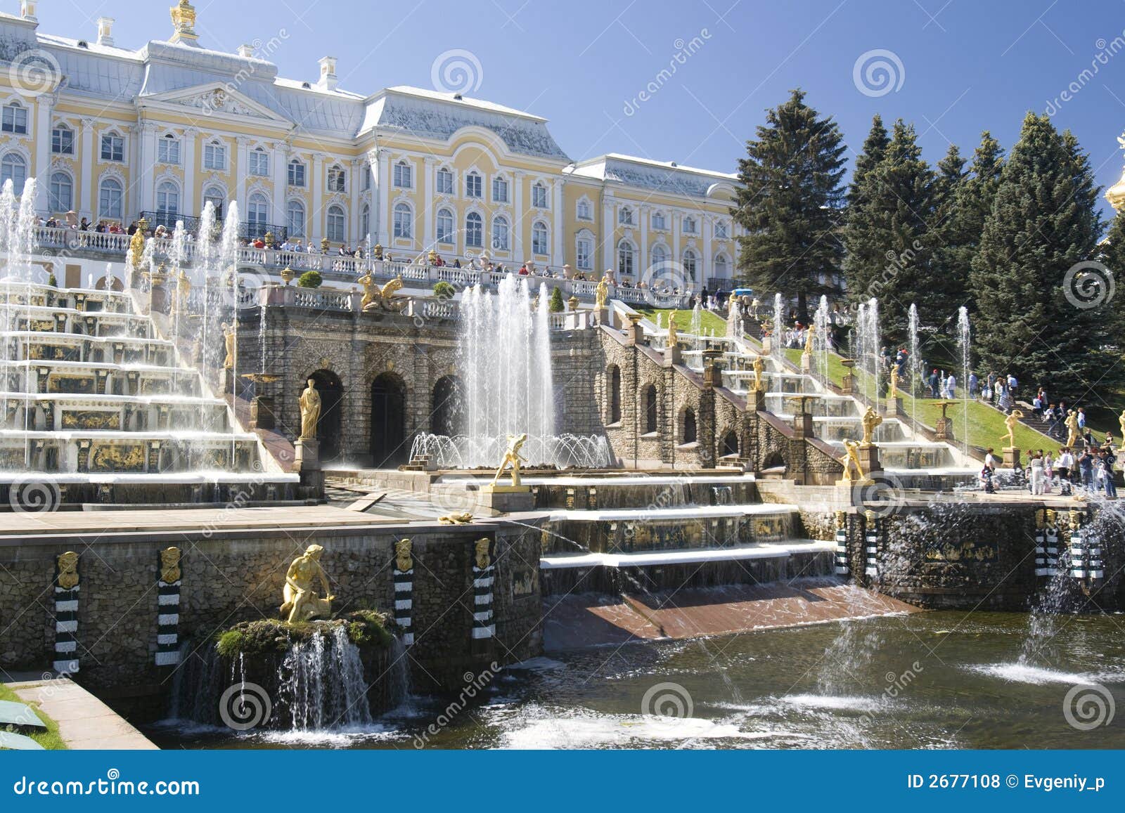 Fountain in Petrodvorets (Pete Stock Photo - Image of baroque, park ...