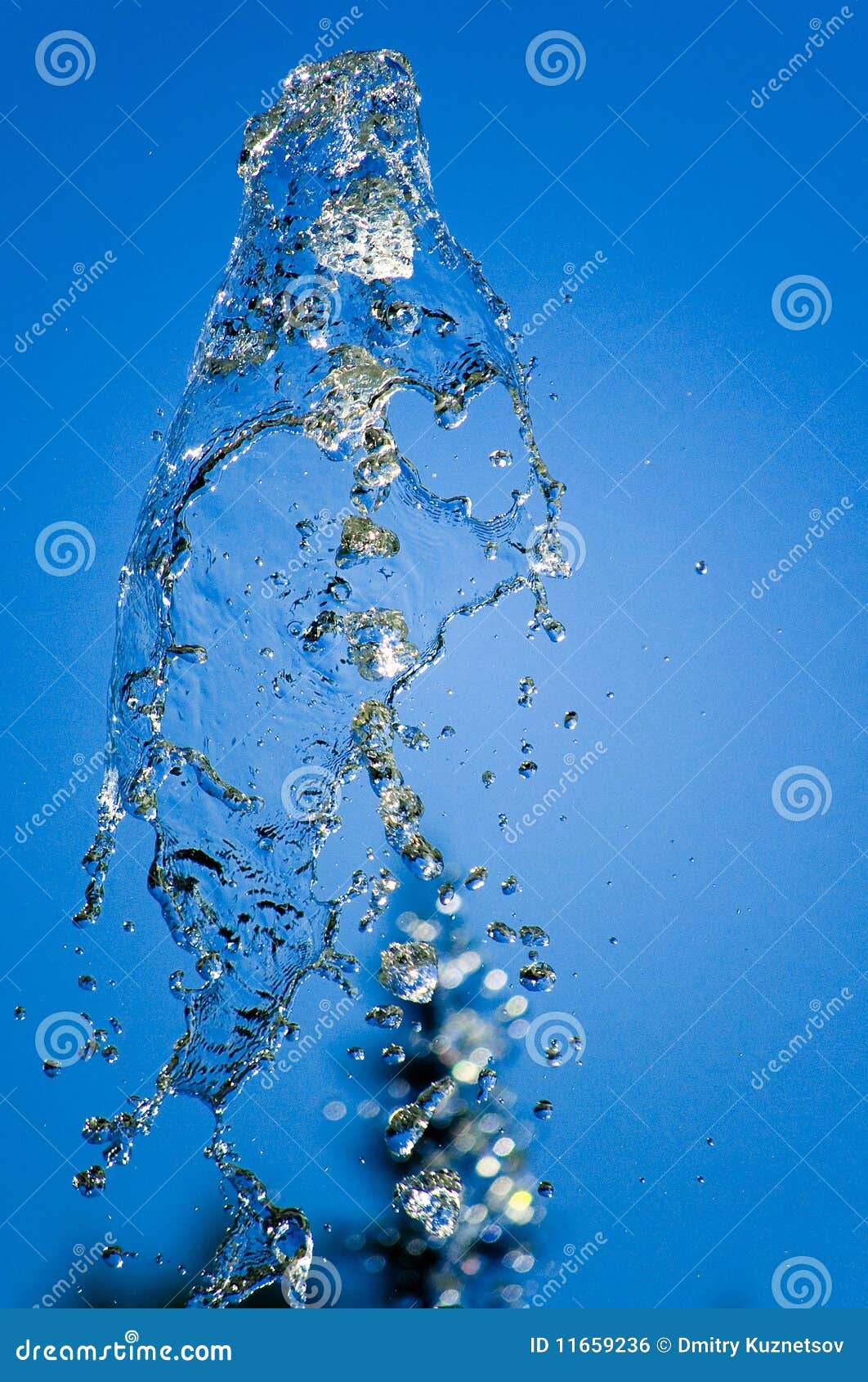 Fountain of pure water stock photo. Image of spray, liquid - 11659236