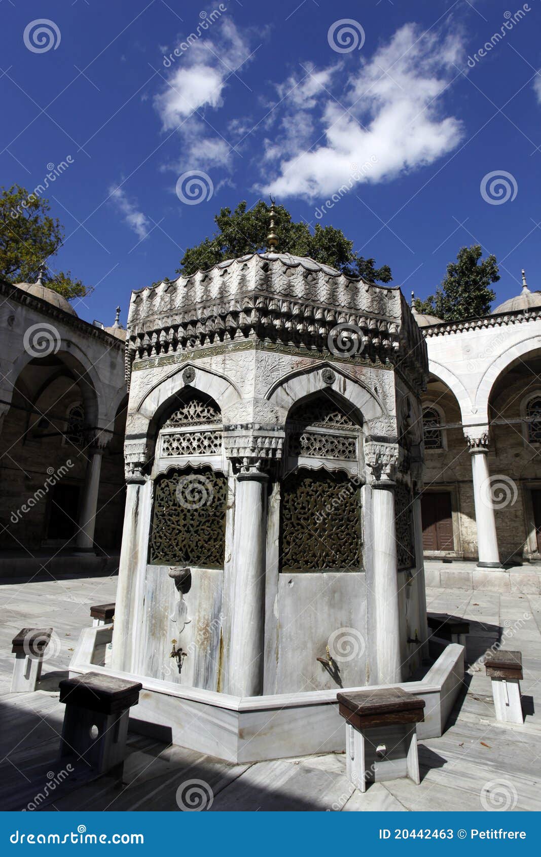 Fountain for Ritual Ablution Stock Image - Image of ancient, religion ...