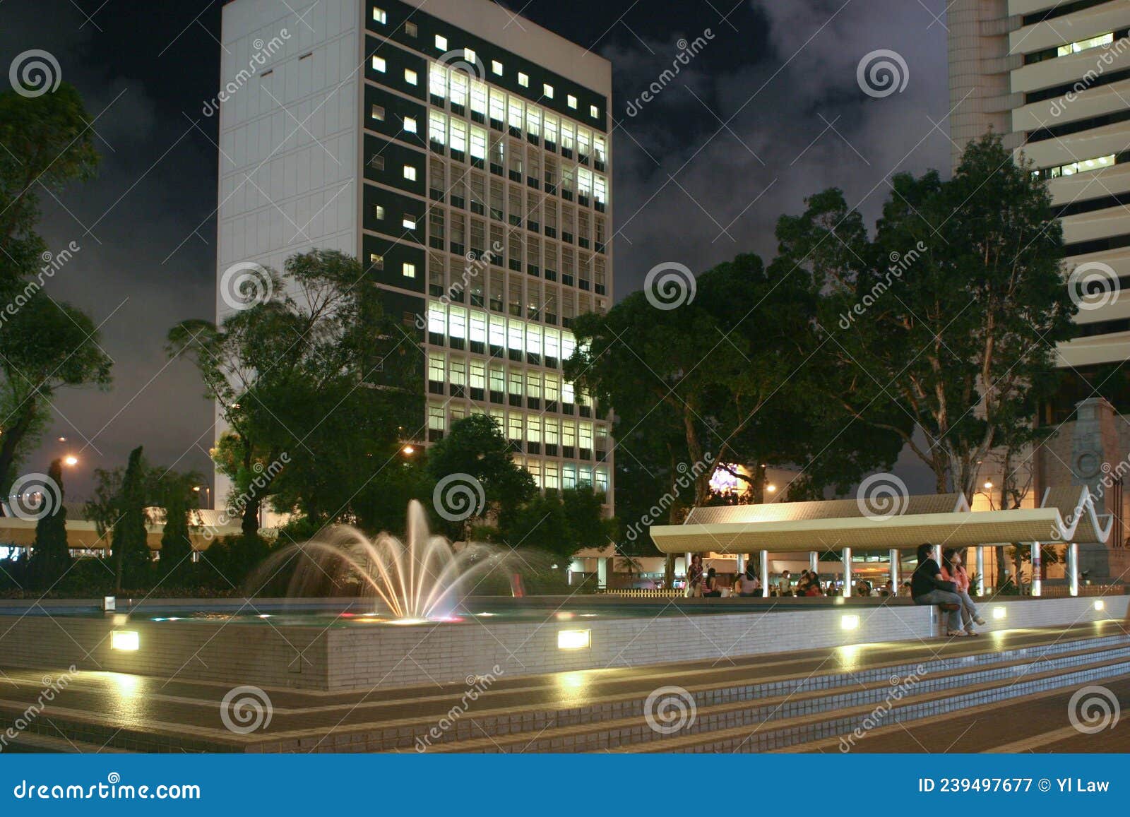 The Fountain at the at Statue Square, Hong Kong 18 Sept 2004 Editorial ...