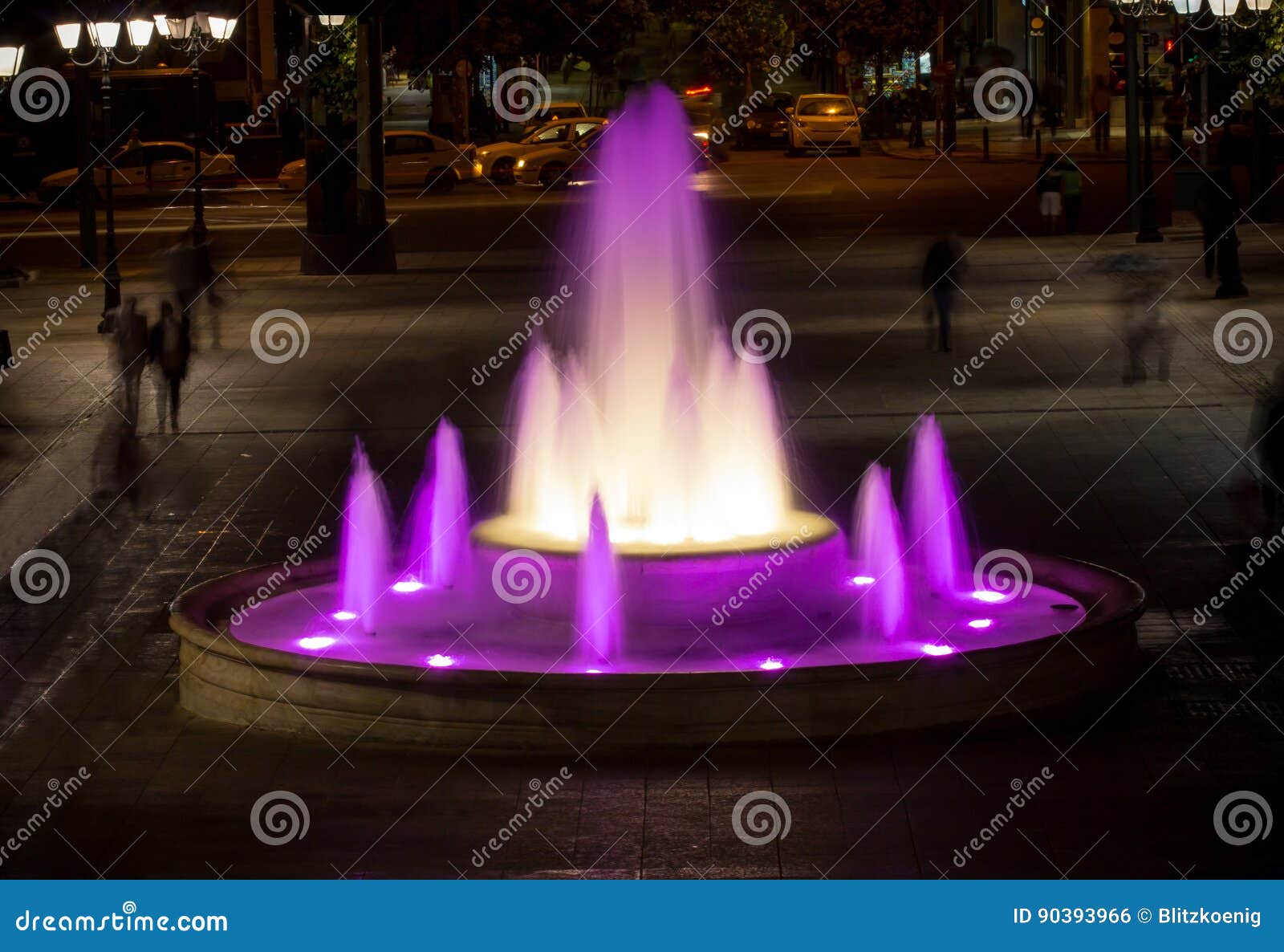 Fountain on Syntagma Square, Athens, Greece Stock Photo - Image of ...