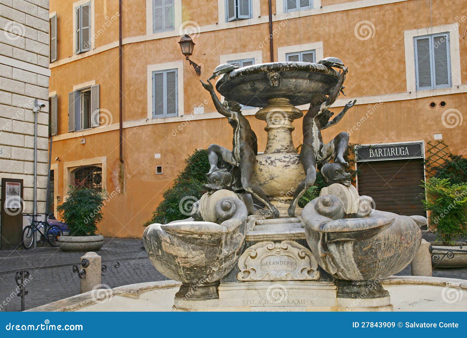 Fountain of the Turtles - Rome Stock Image - Image of fountain ...