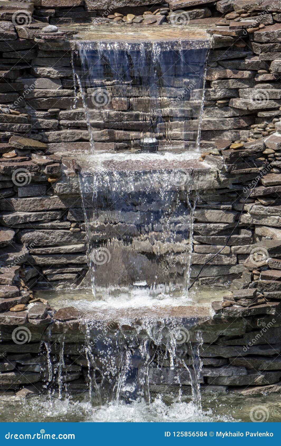 Fountain with Two Overflows, in Antique Style. Using Natural Materials ...