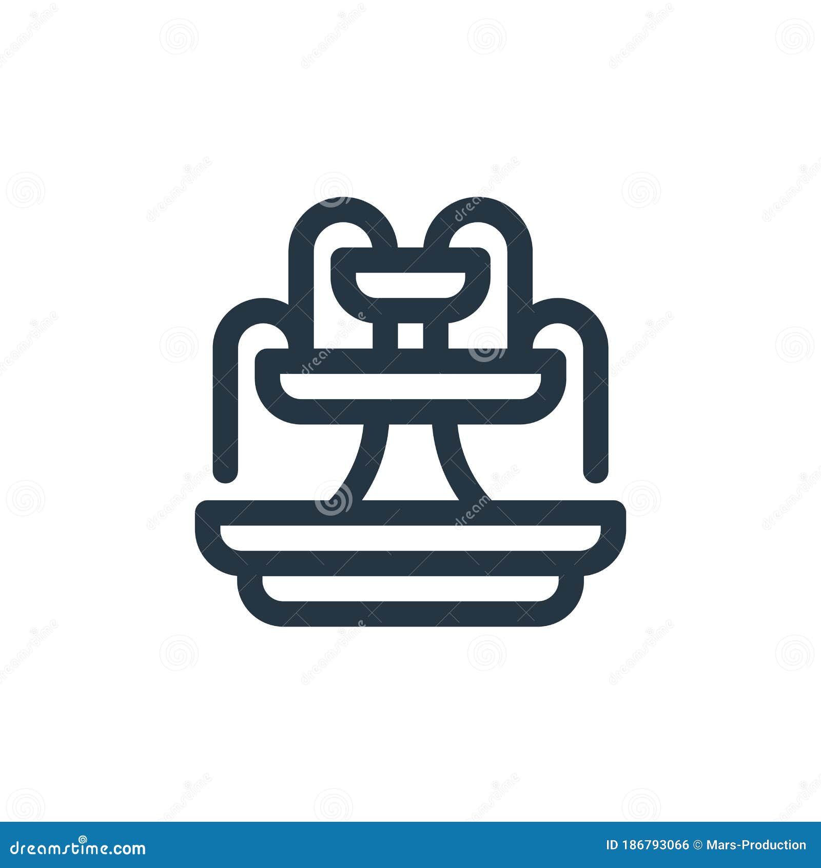 Fountain Vector Icon. Fountain Editable Stroke. Fountain Linear Symbol ...